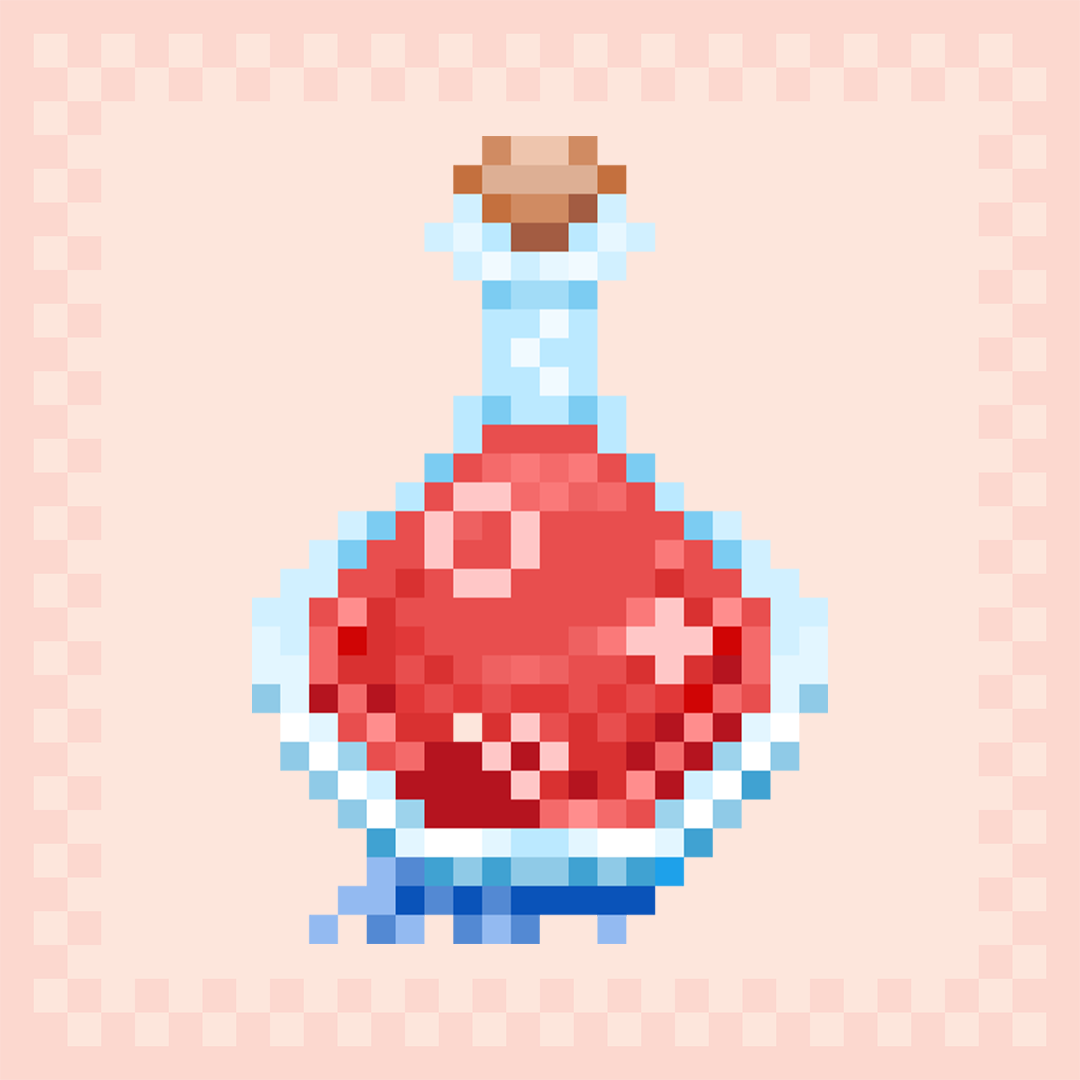 Healing Potion Sticker - RAL.exe - Miniatures by Only-Games.co