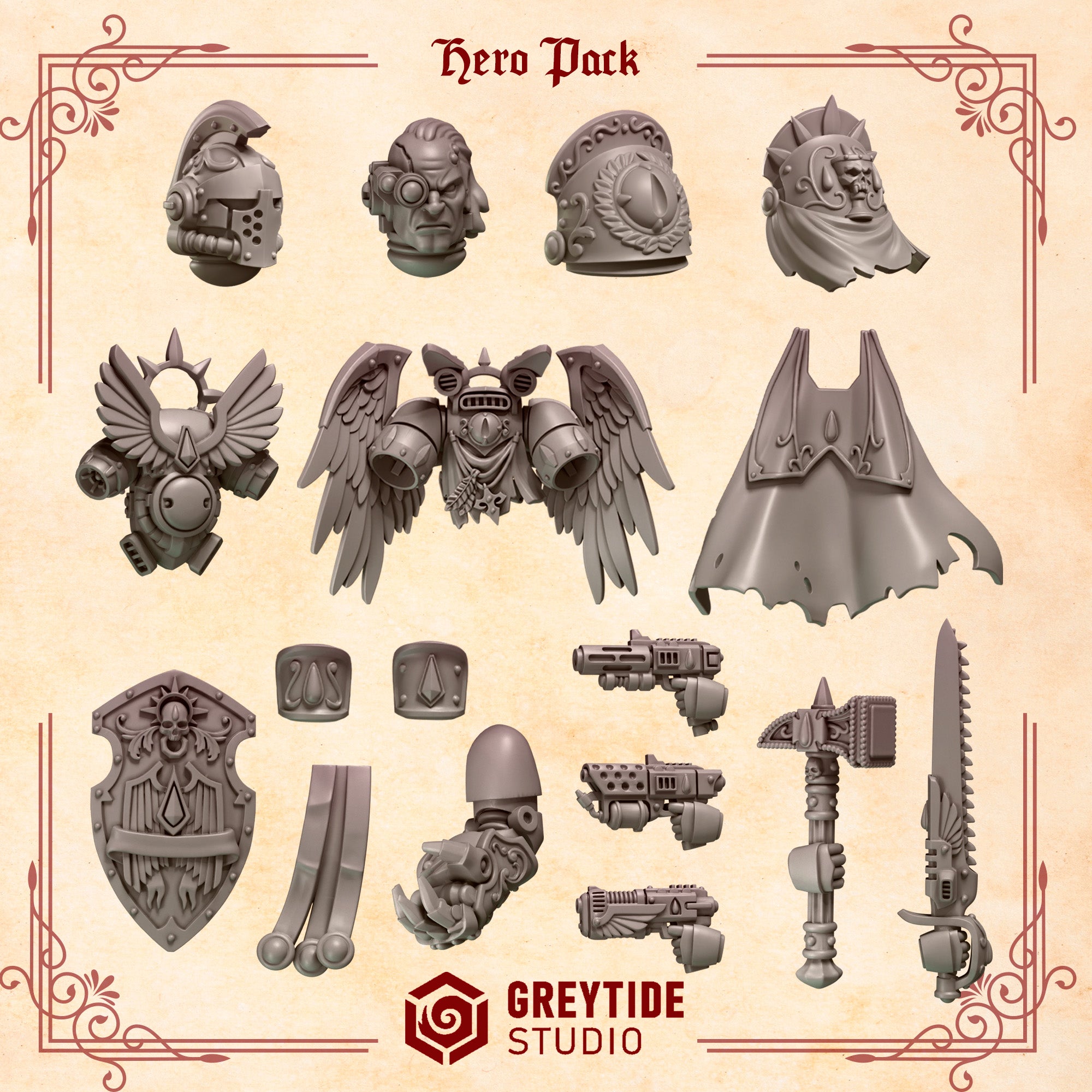 Hero Pack CL - Greytide Studio - Miniatures by Only-Games.co
