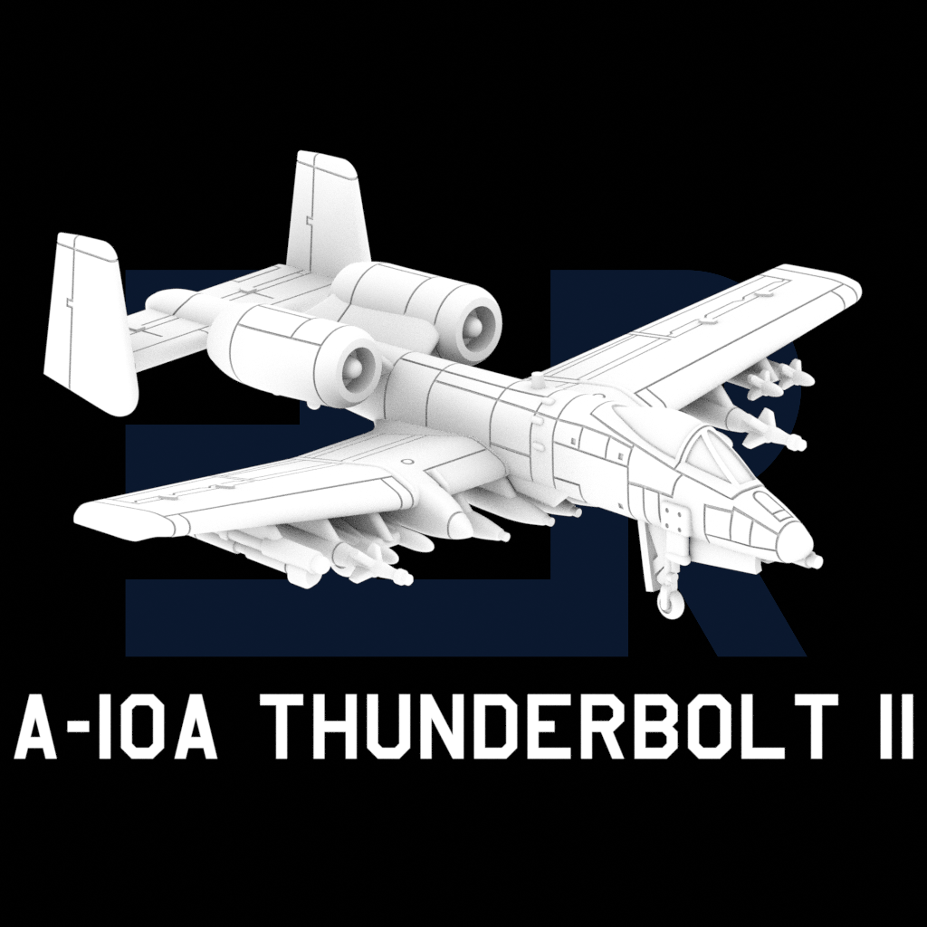 A-10A Thunderbolt II (Loaded) - Ethan LeRoith - Miniatures by Only-Games.co