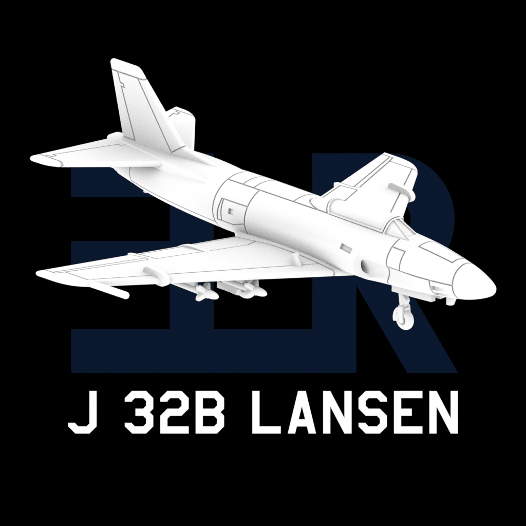 J 32B Lansen (Loaded) - Ethan LeRoith - Miniatures by Only-Games.co