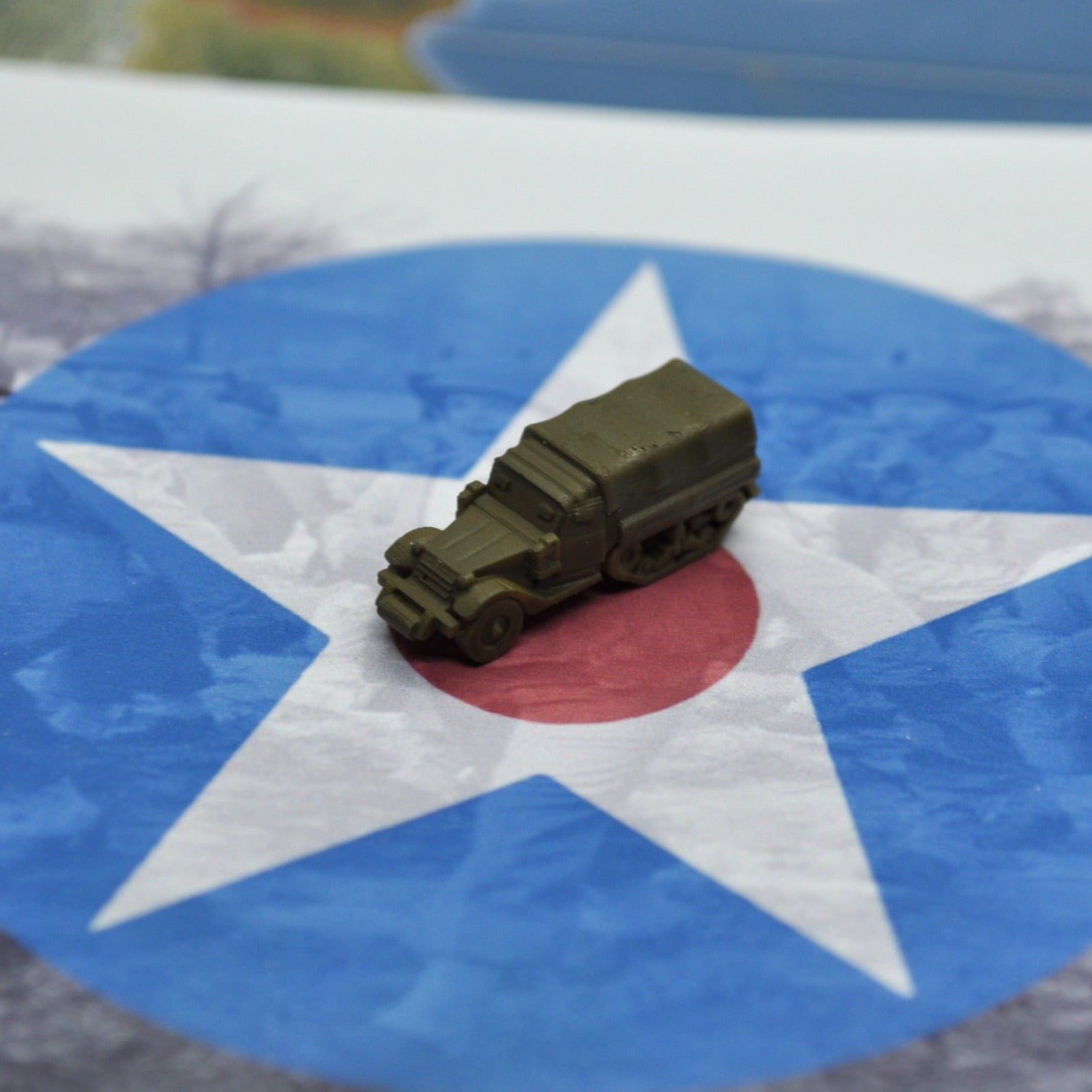 3D Printed M3 GMC Half Track with Cover (x10) - Combat Miniatures ...
