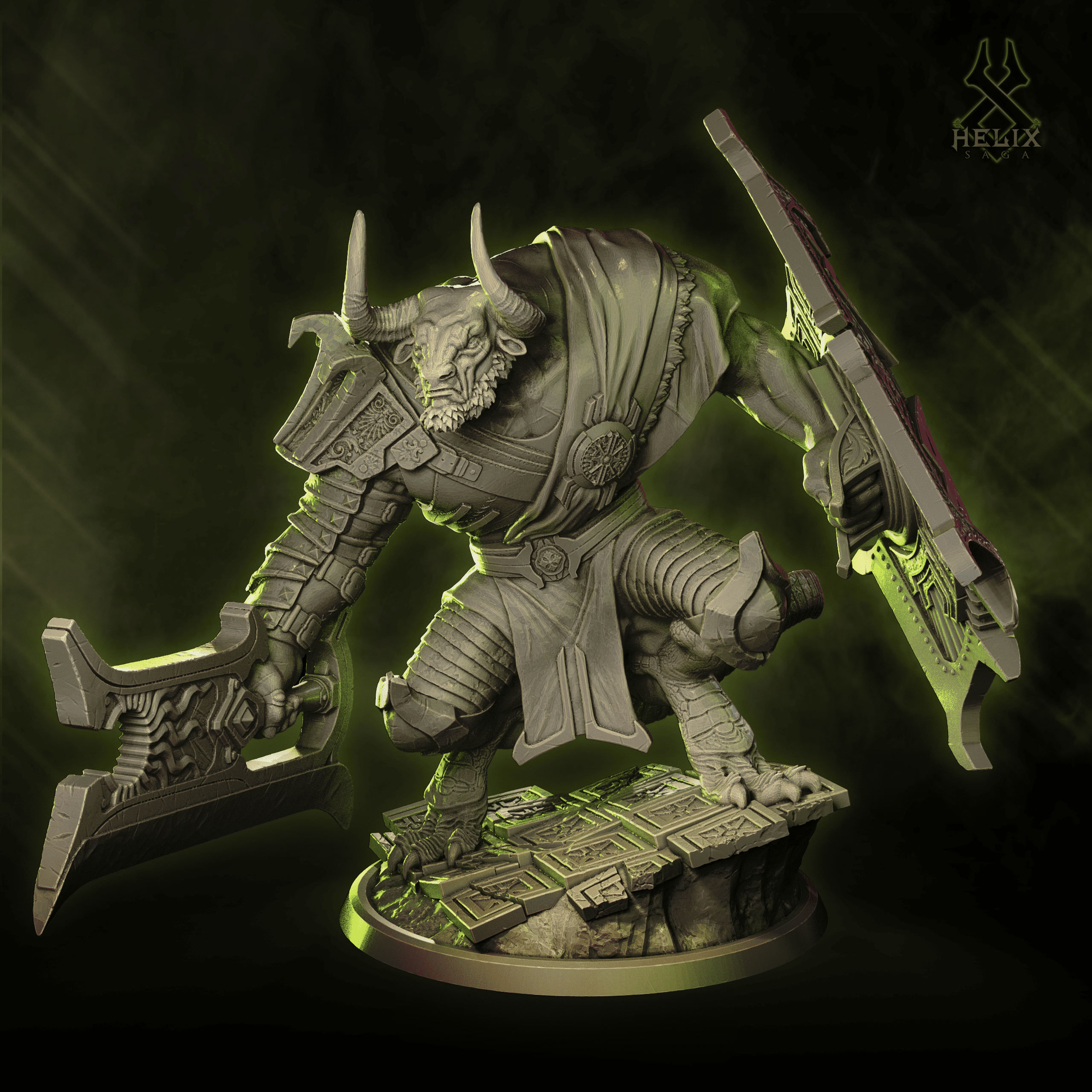 Ajax The Azure Blaze - Minotaur 32mm Miniature (Holy Church of ...