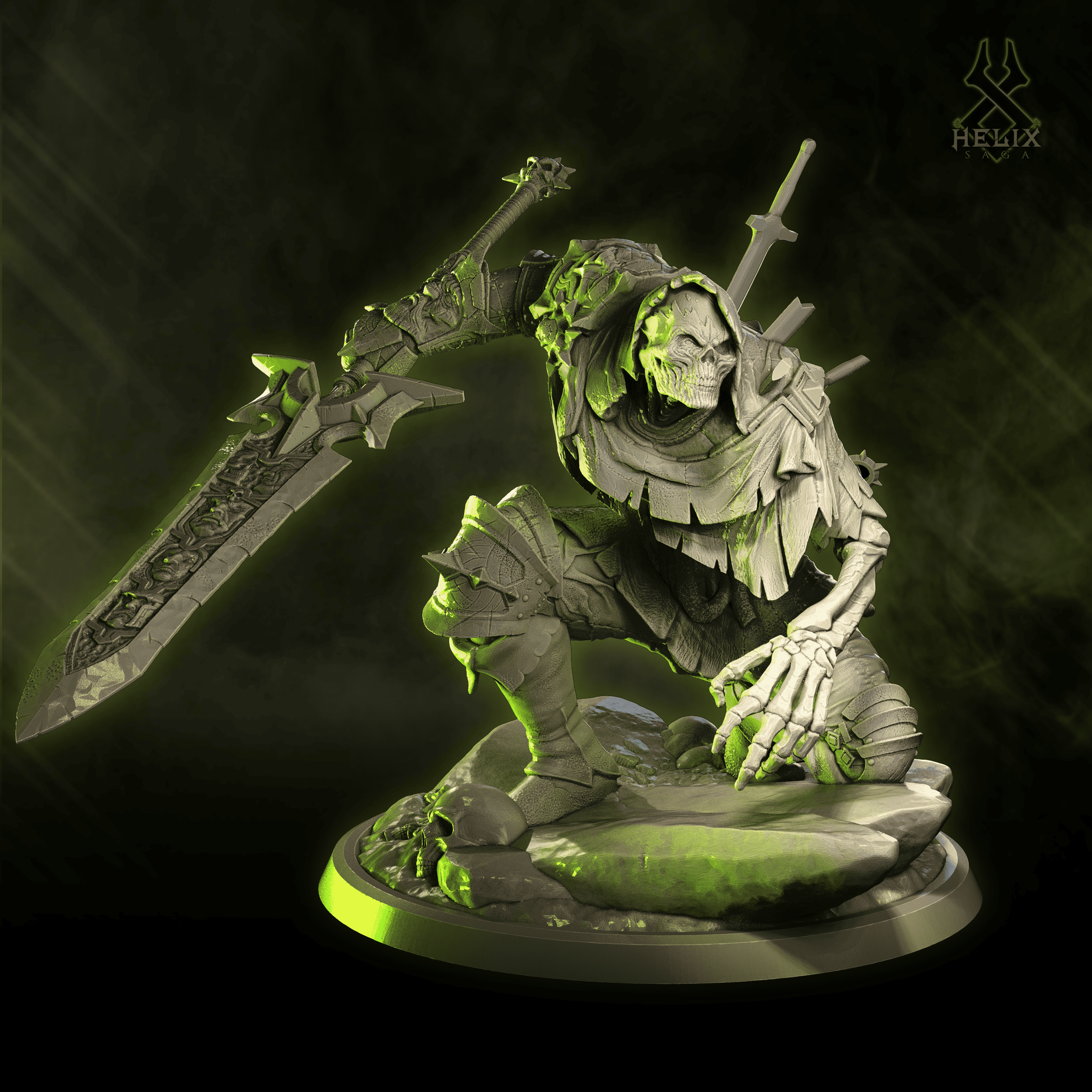 Risen Royal Guard – Undead Elite Warrior 32 mm Miniature (Risen ...