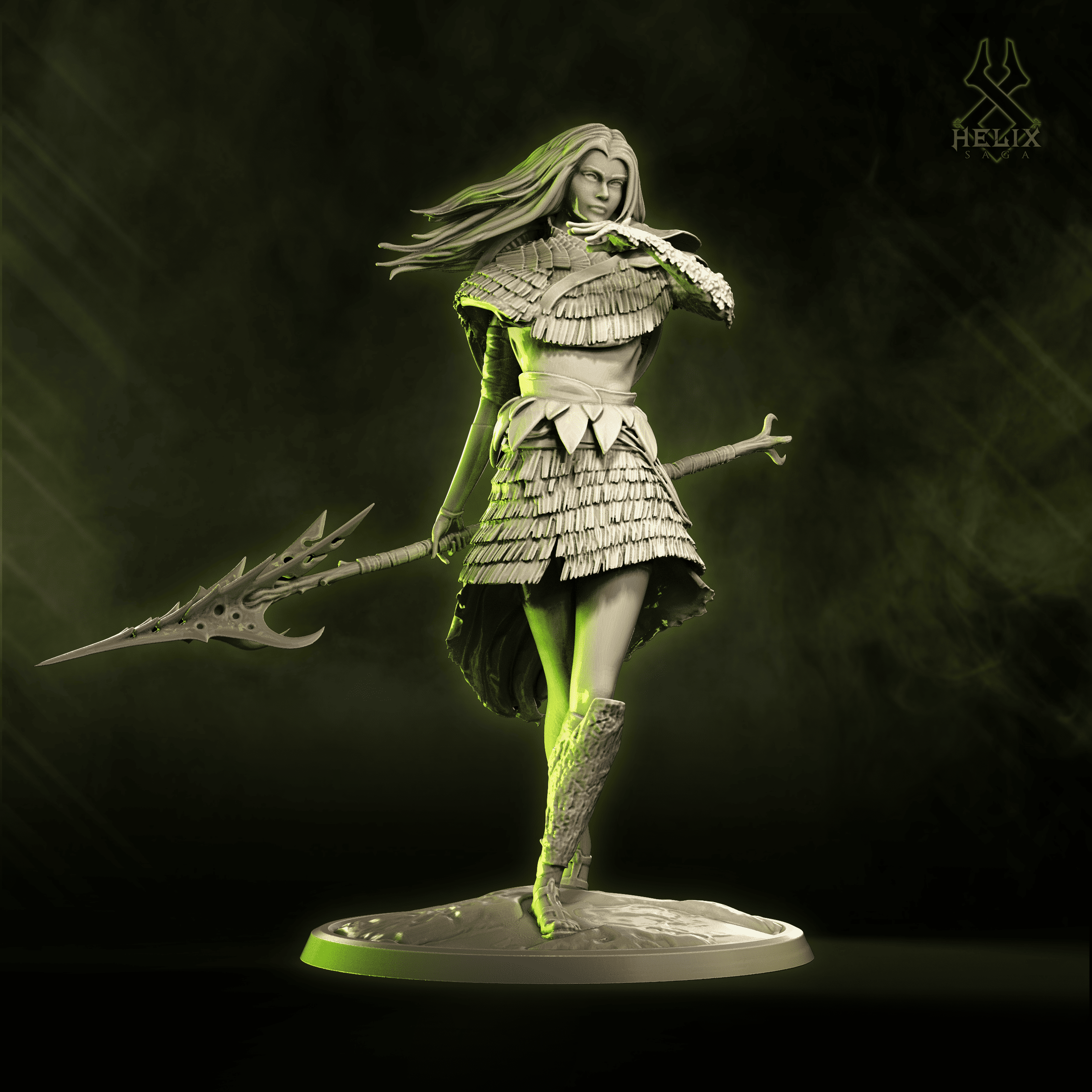 Saunja Swamp Prowler – Huntress 32mm Miniature (Swamp Grazzers ...