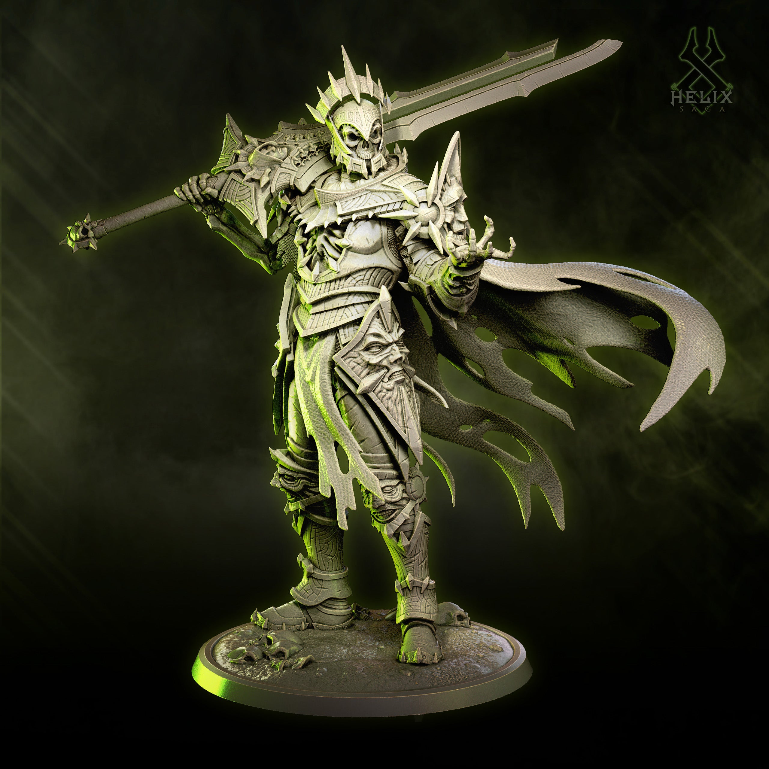 Zalazak, Risen Lord Commander – Undead Commander 32mm Miniature (Risen ...