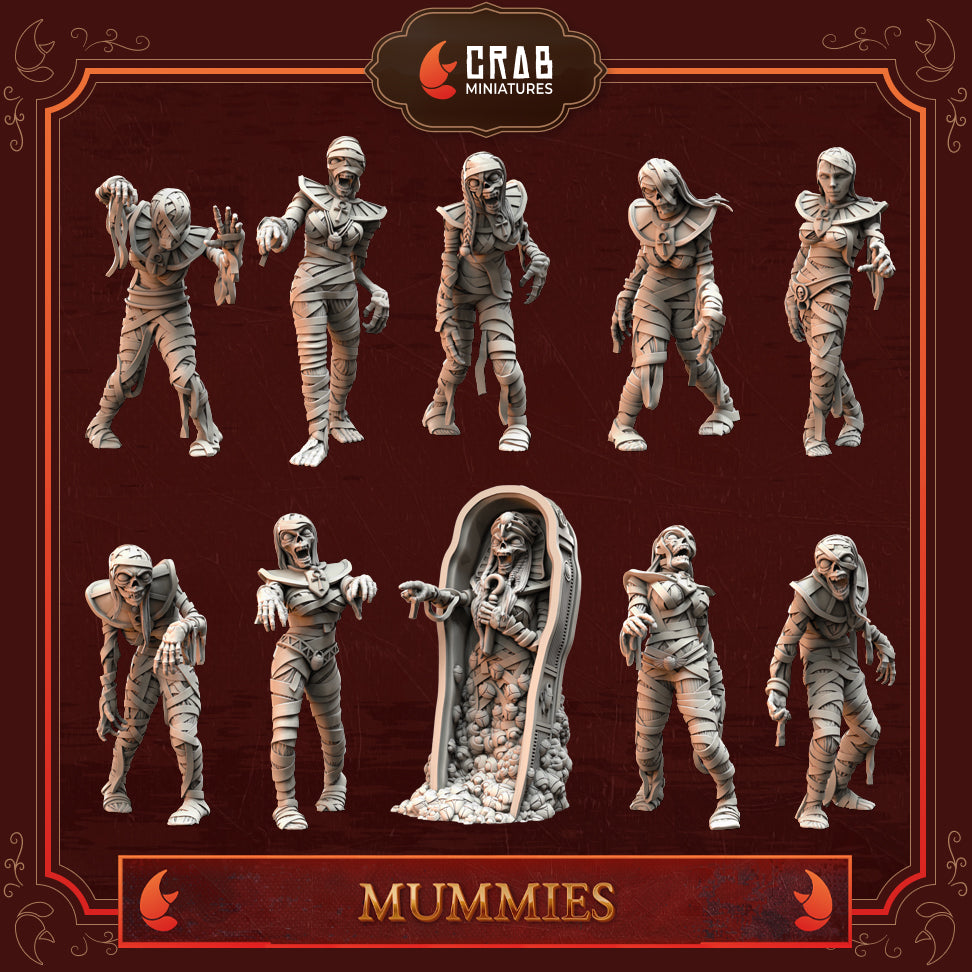 Pharaoh's Legacy: Mummies - Crab Miniatures - Miniatures by Only-Games.co