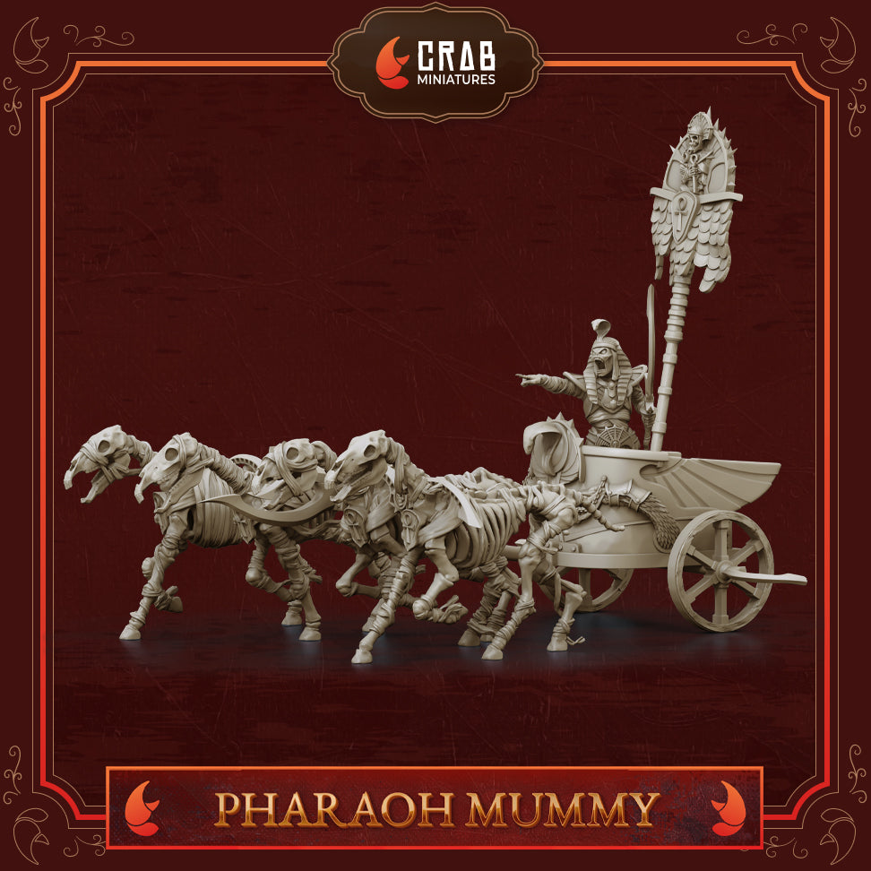 Pharaoh's Legacy: Pharaoh Mummy - Crab Miniatures - Miniatures by Only ...