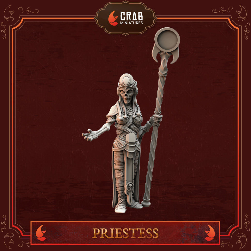 Pharaoh's Legacy: Priestess - Crab Miniatures - Miniatures by Only-Games.co