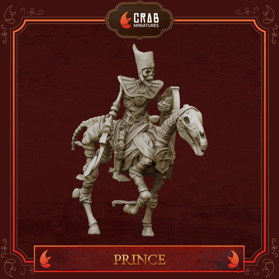 Pharaoh's Legacy: Prince on horse - Crab Miniatures - Miniatures by ...