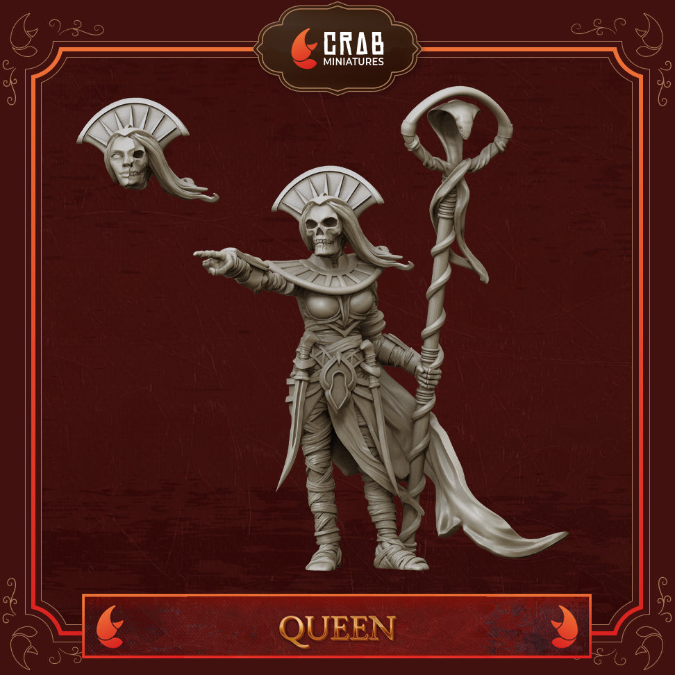 Pharaoh's Legacy: Queen - Crab Miniatures - Miniatures by Only-Games.co