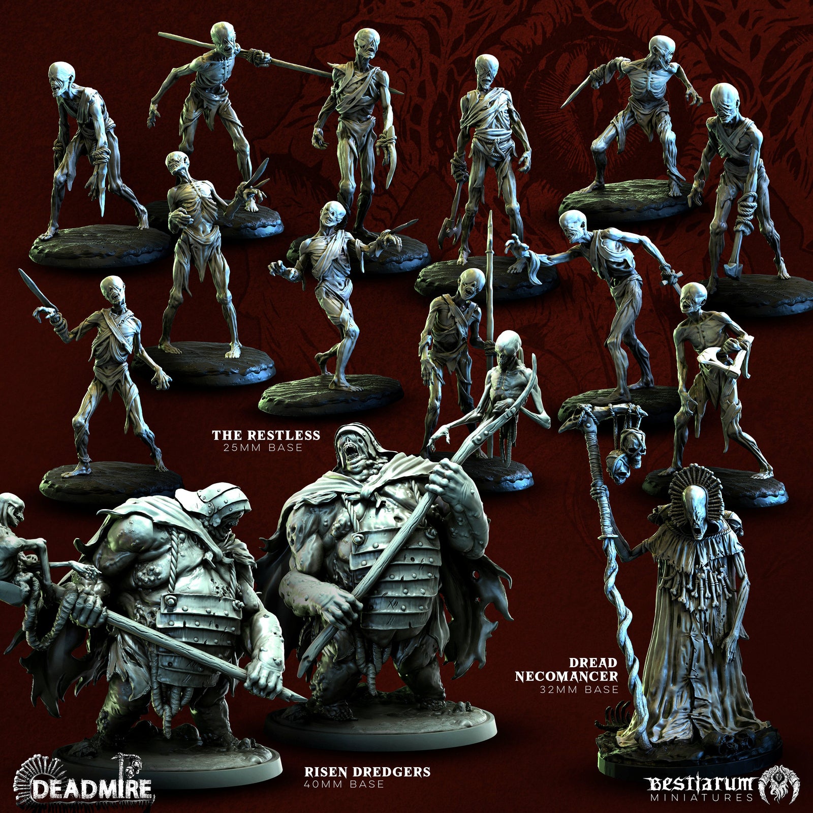 Swamp Zombie Warband | Bestiarum | Wargaming DnD Miniatures - Bestiarum ...