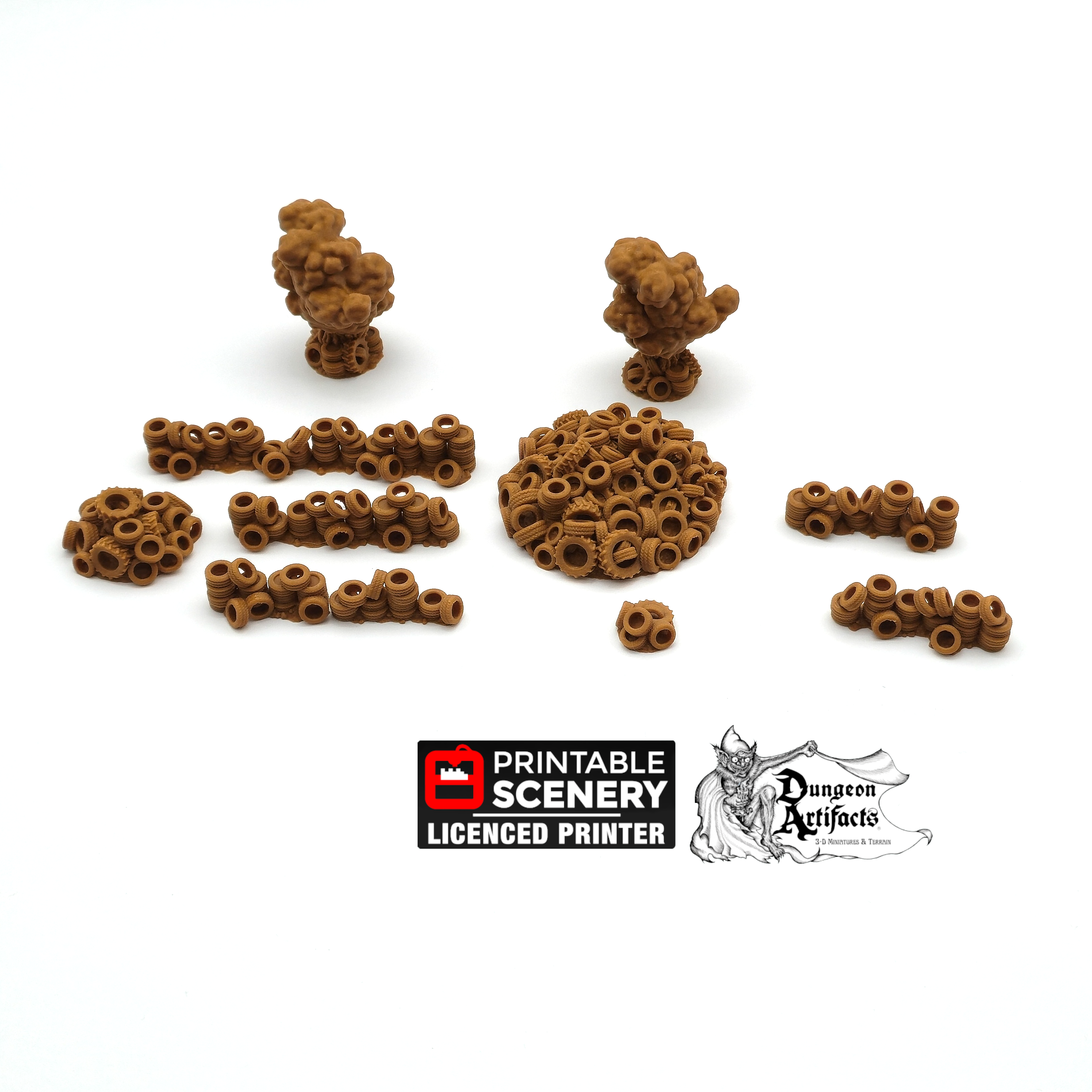 Tire Obstacles - Brave New Worlds - Printable Scenery Wasteworld ...