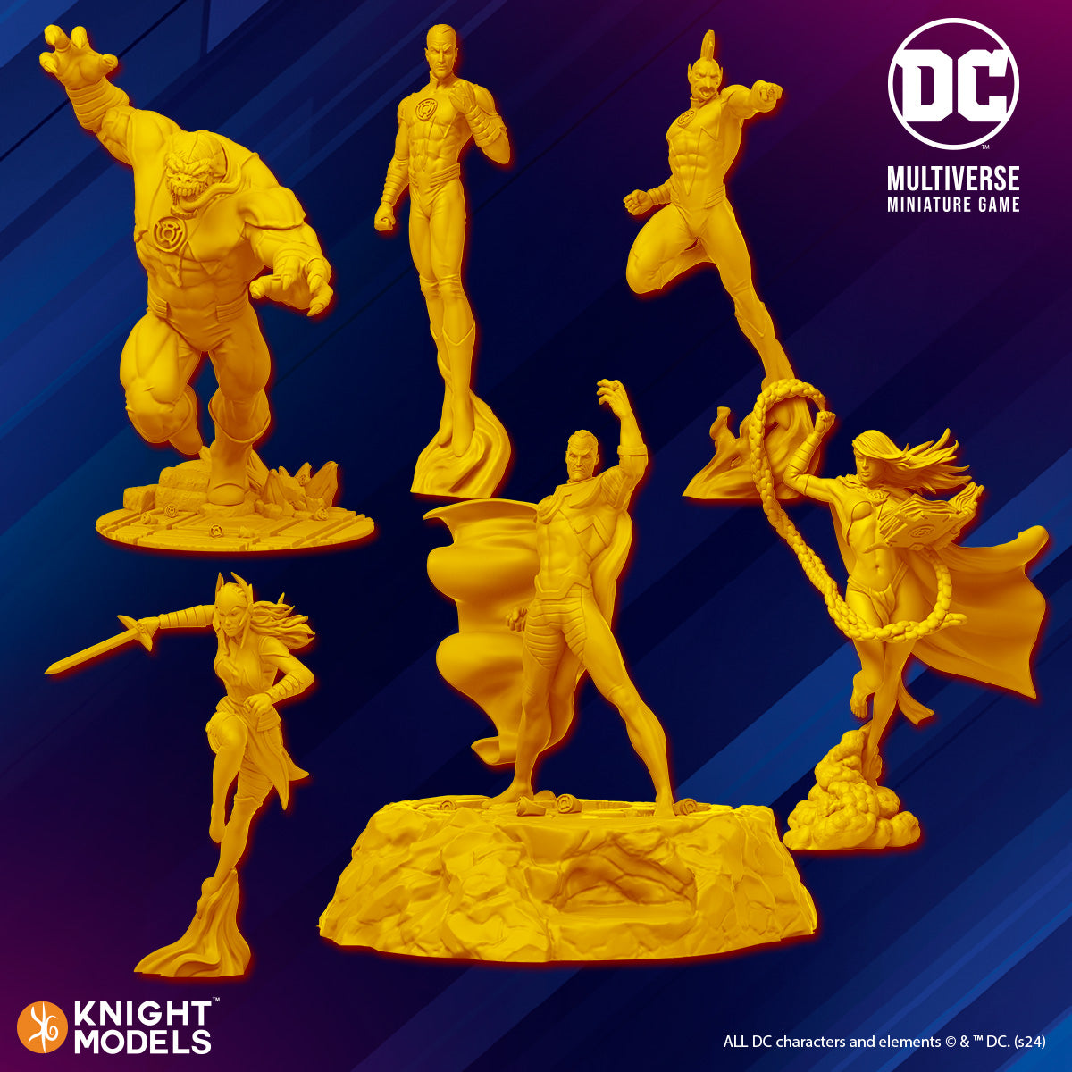 Yellow Lantern Corps - Knight Models - Miniatures by Only-Games.co