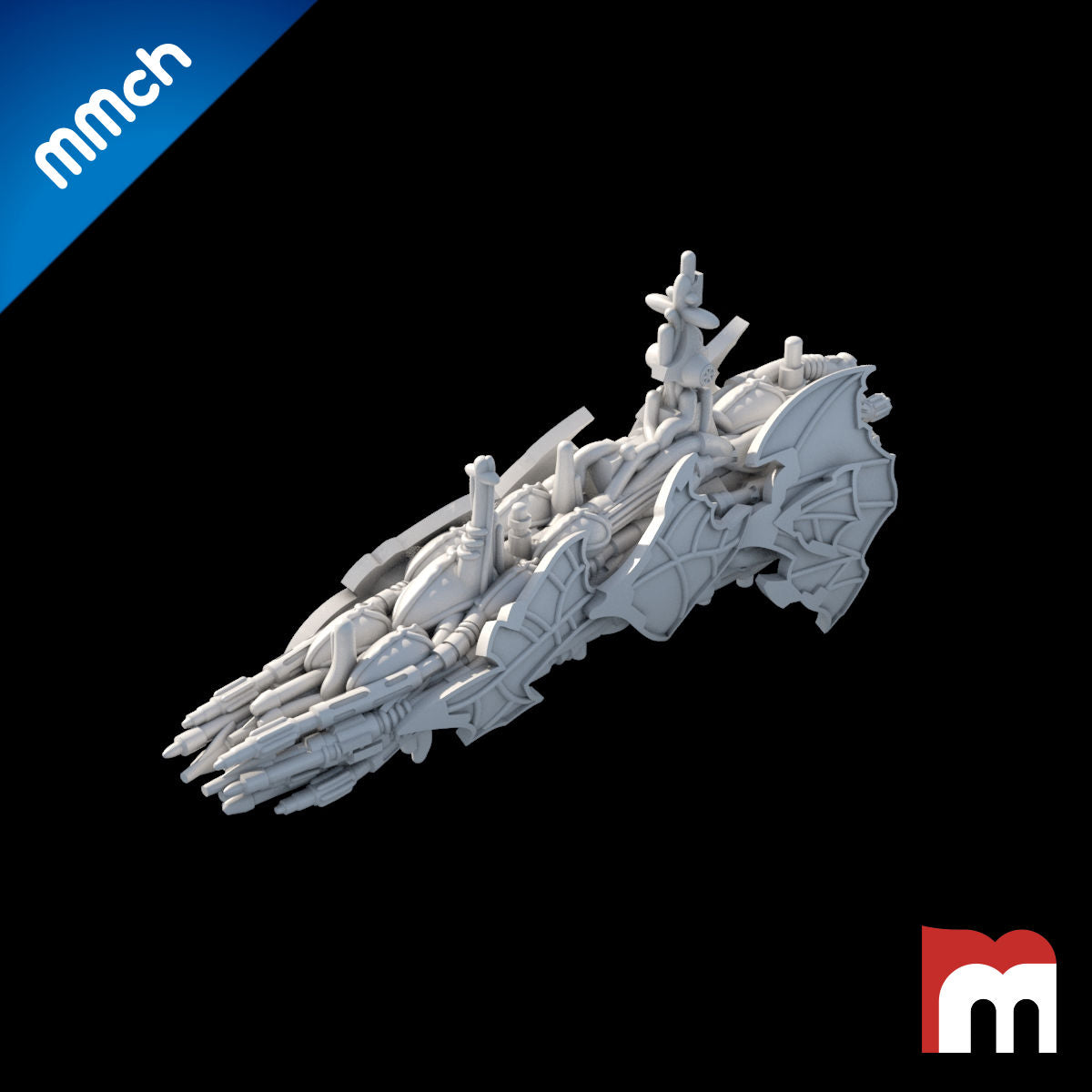 (MMch) Derriphan Battleship - Mel Miniatures - Miniatures by Only-Games.co