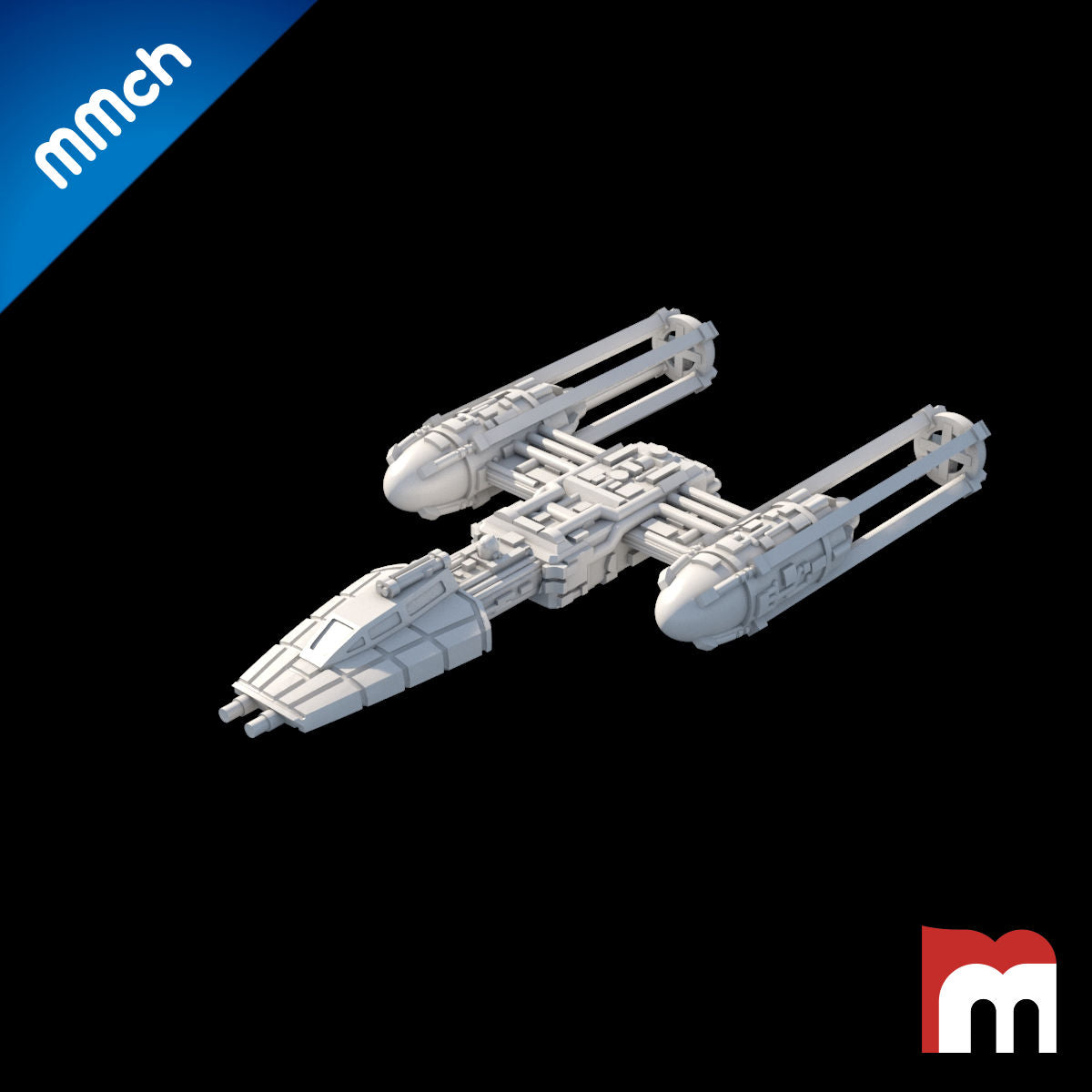 (MMch) Y-Wing - Mel Miniatures - Miniatures by Only-Games.co