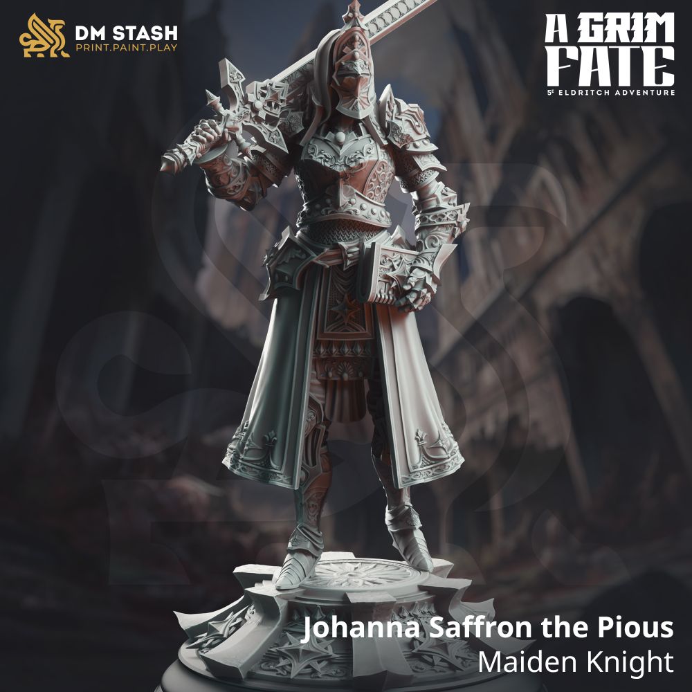 Inquisitor Knight - Johanna Saffron the Pious - DM Stash - Miniatures ...