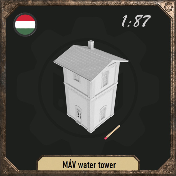 1/87 MÁV water tower - B-Plan - Miniatures by Only-Games.co