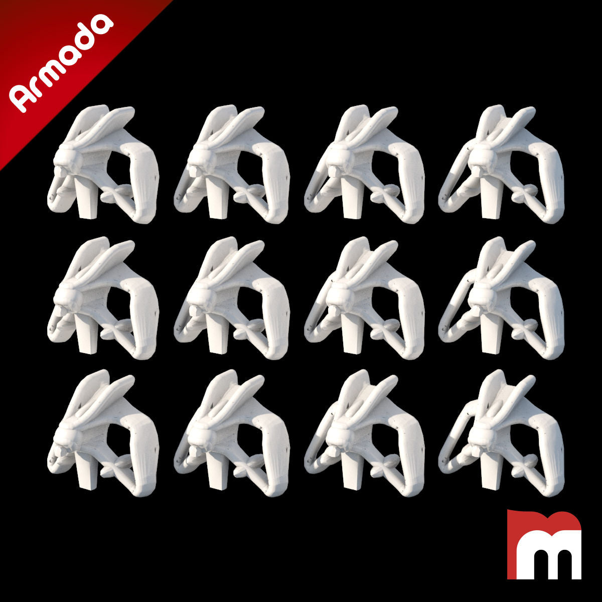 (Armada) 12x Umbaran Fighter - Mel Miniatures - Miniatures by Only-Games.co