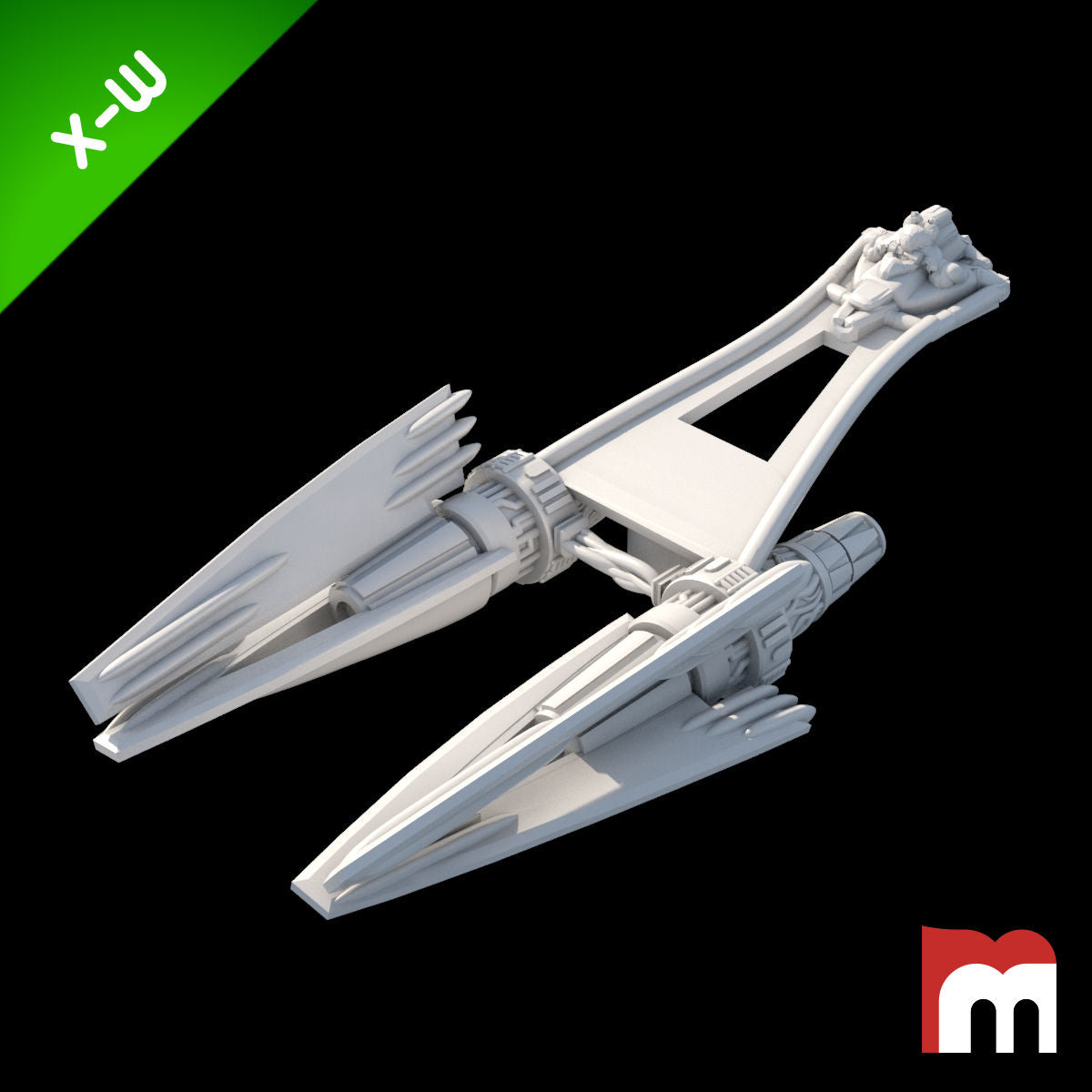 (XW) Podracer Ebe E Endocott - Mel Miniatures - Miniatures by Only-Games.co