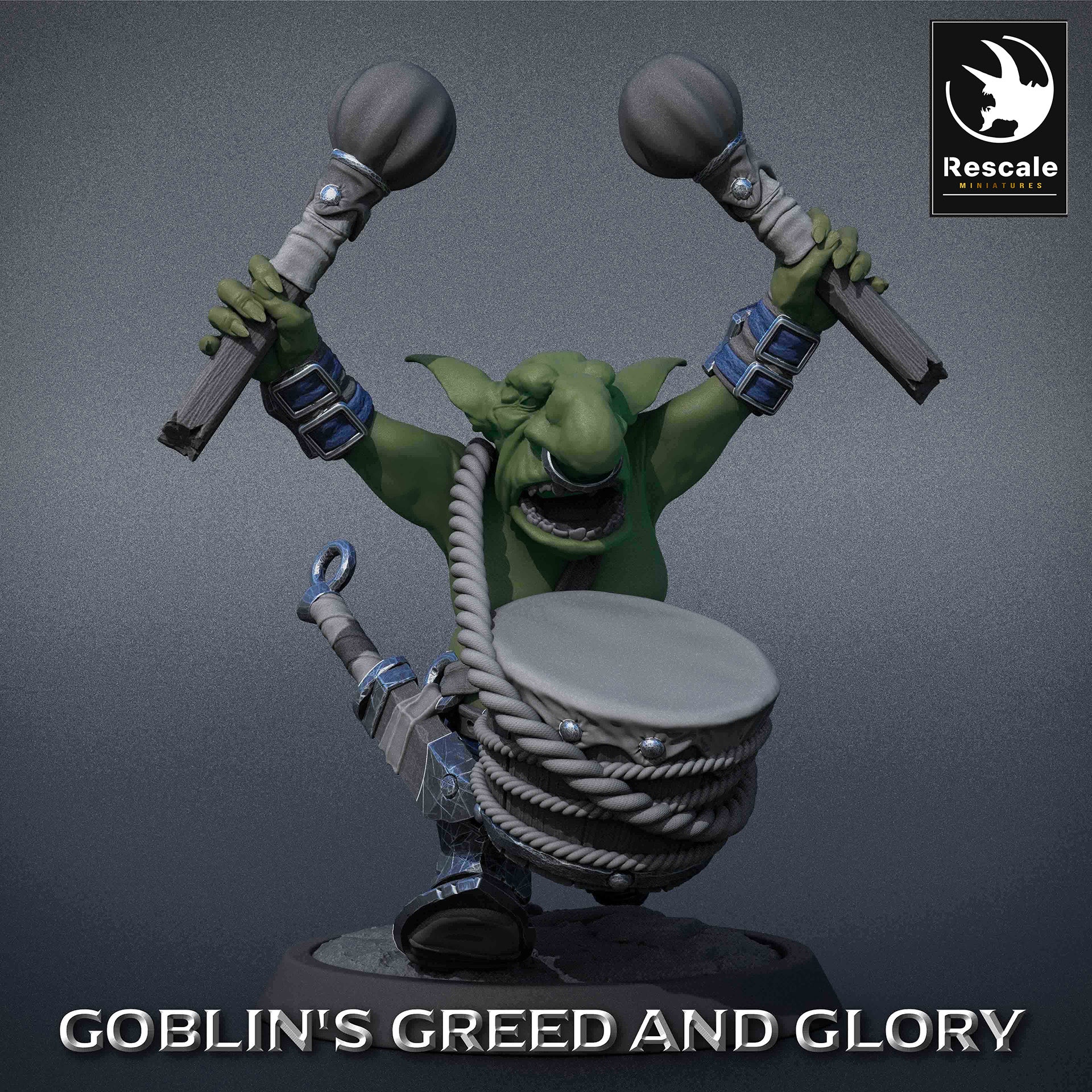 Goblin Basic Drummer - Lord of the Print - Miniatures by Only-Games.co