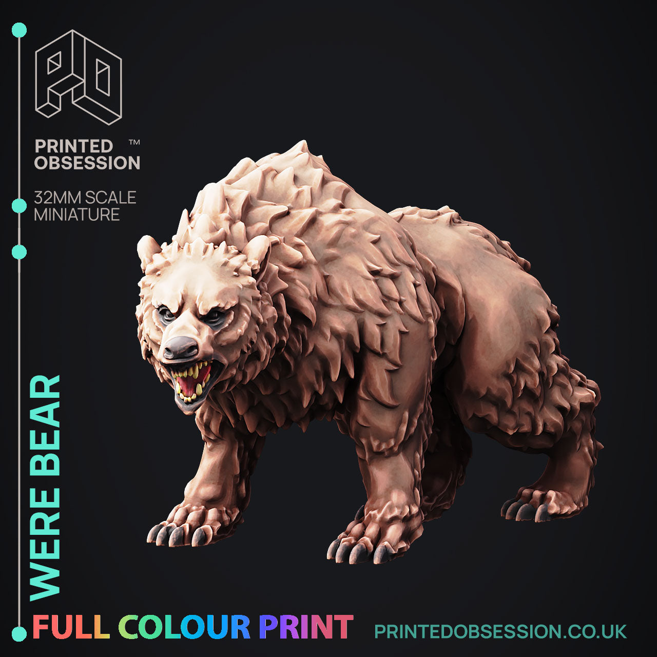 Were Bear - Printed Obsession - Miniatures by Only-Games.co