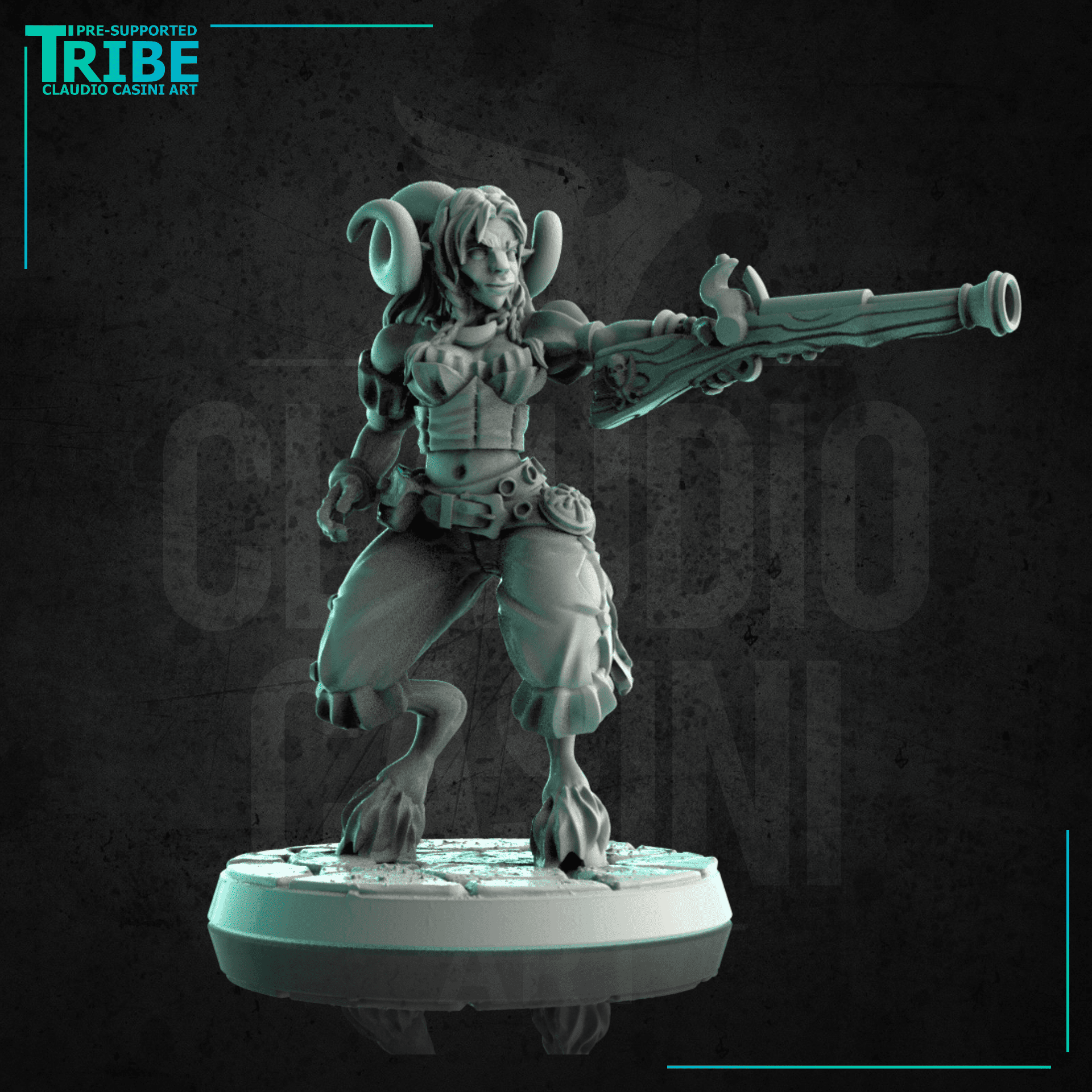 (0197) Female faun satyr pirate - Claudio Casini Art - Miniatures by ...