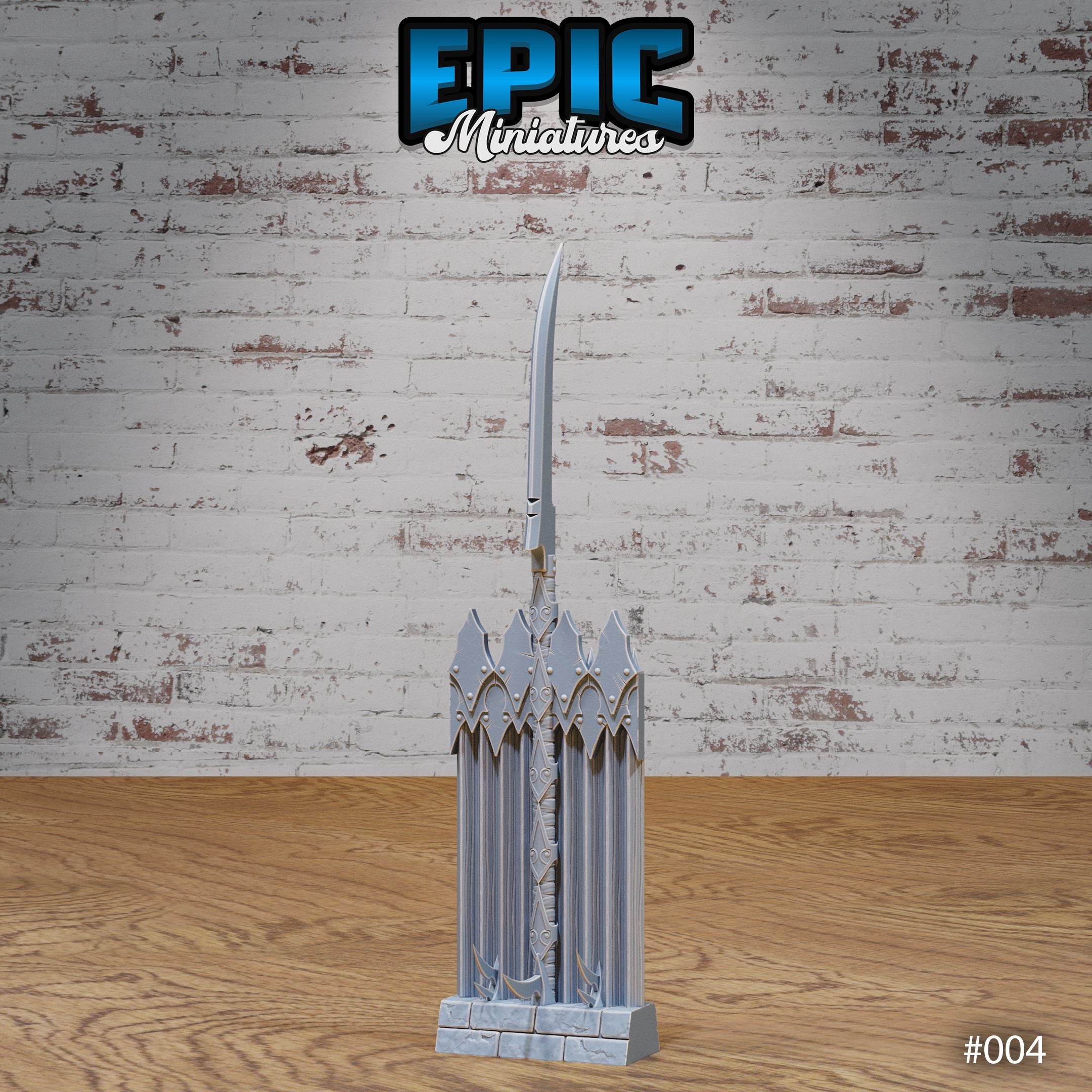 Dark Elf Siege Camp Fence Straight - Epic Miniatures - Miniatures by ...