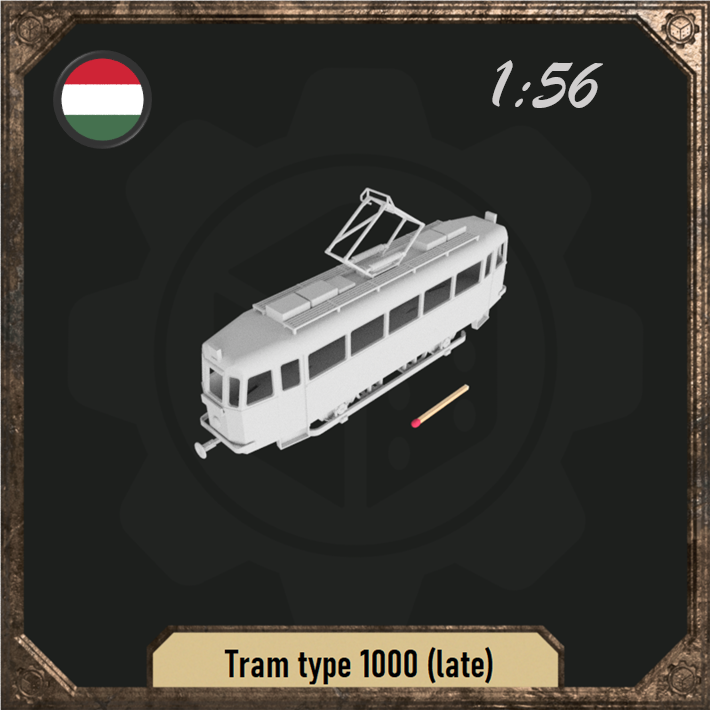 1/56 Tram type 1000 (late) - B-Plan - Miniatures by Only-Games.co