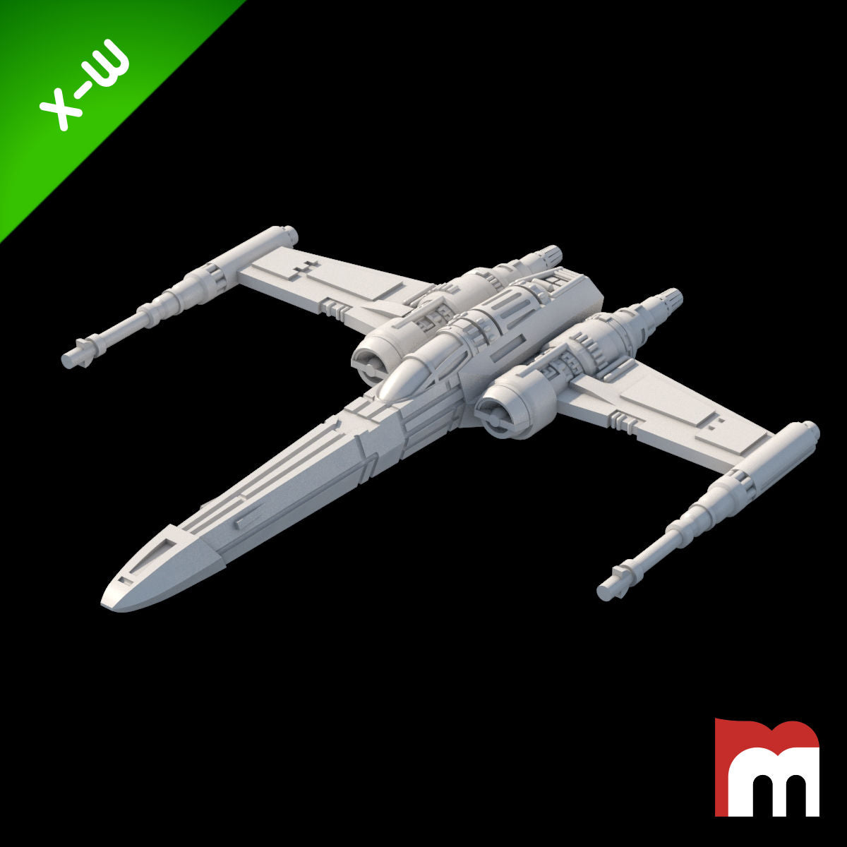 (XW) Bode Akuna's Z-95 Headhunter - Mel Miniatures - Miniatures by Only ...