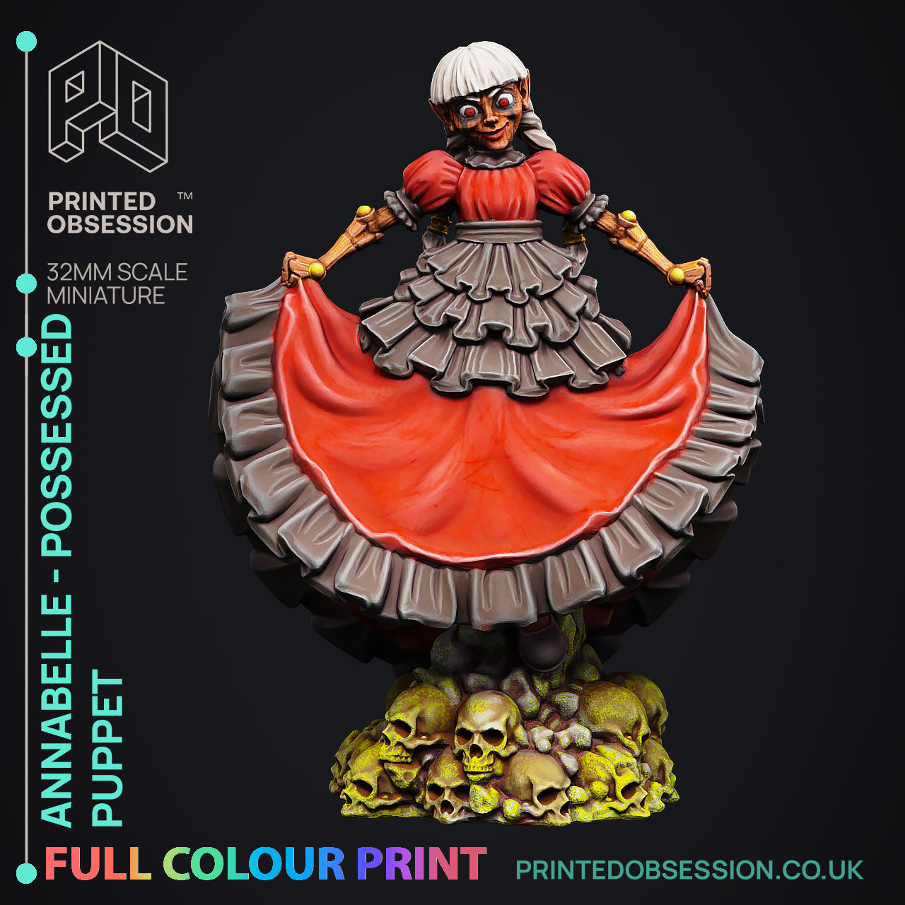Anabelle - Awakened Puppet Necromancer - Pre-Coloured - 32mm scale ...