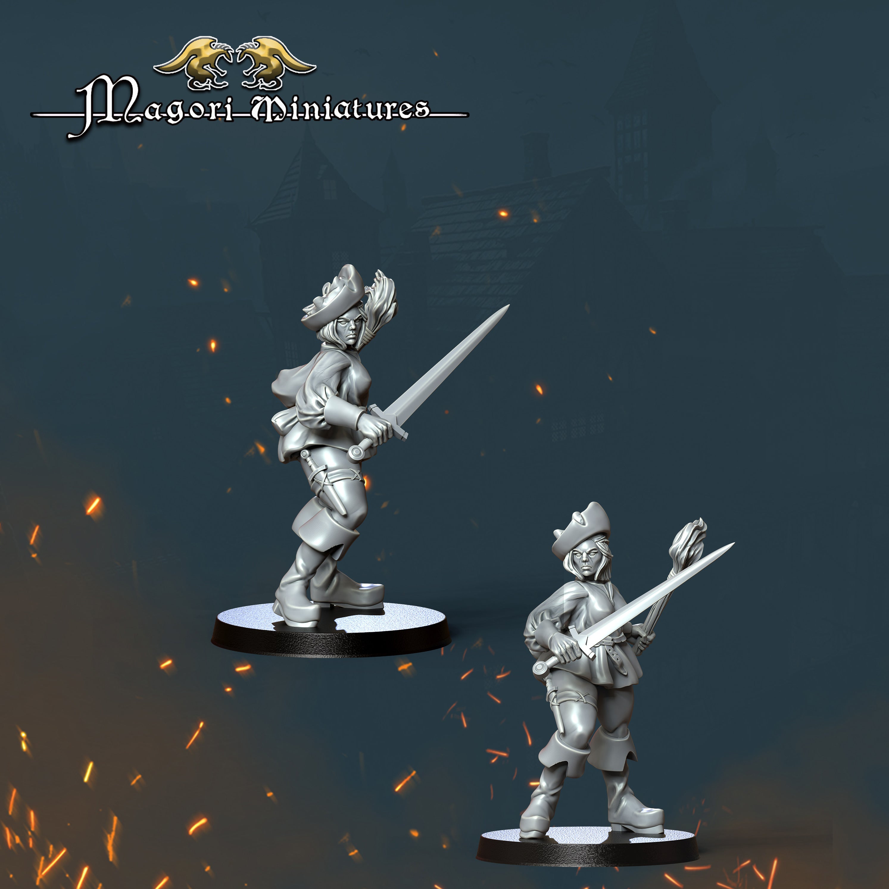 Marienburg female swordsman - Magori Miniatures - Miniatures by Only ...