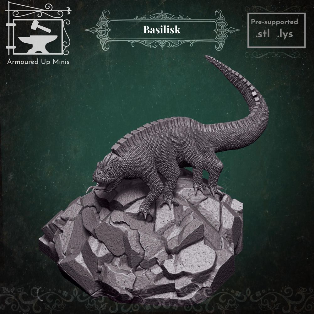 Basilisk - Armoured Up Minisv - Miniatures by Only-Games.co