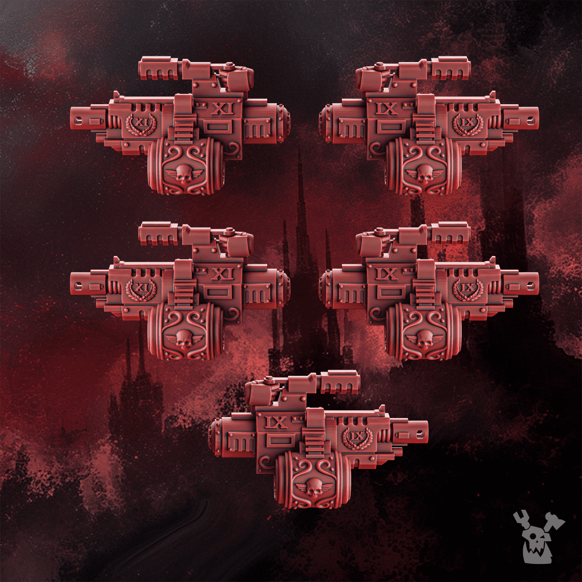 Crimson Wings Heavy Cannons Set x5 - DakkaDakka.Store - Miniatures by ...