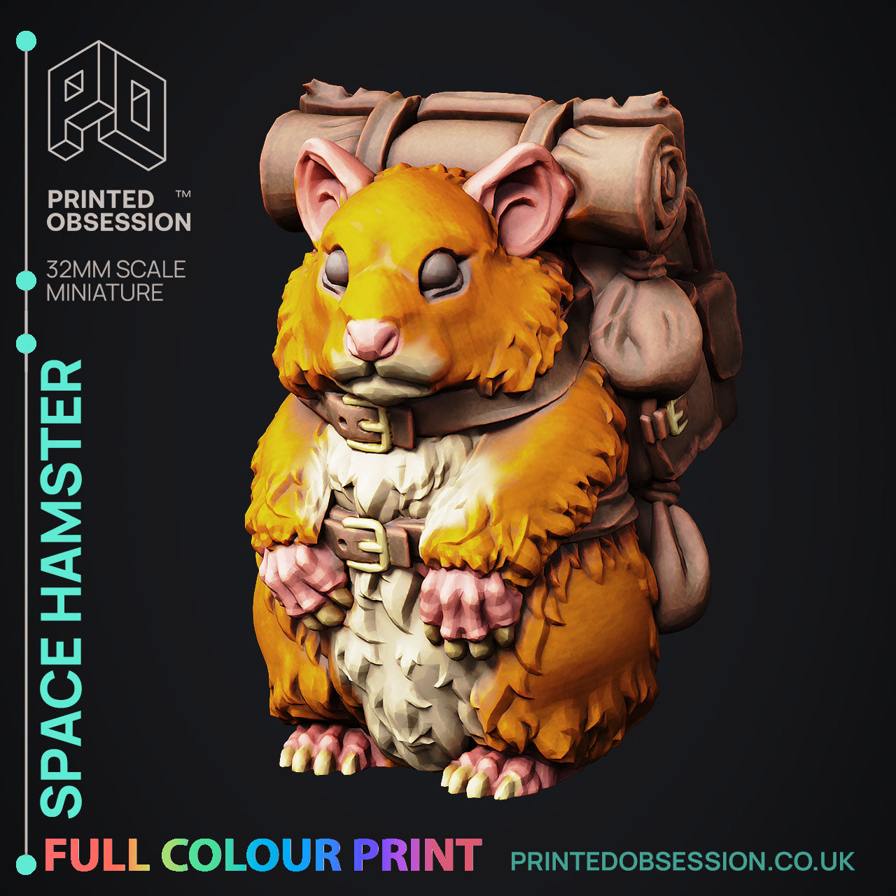 Space Hamster - Printed Obsession - Miniatures by Only-Games.co