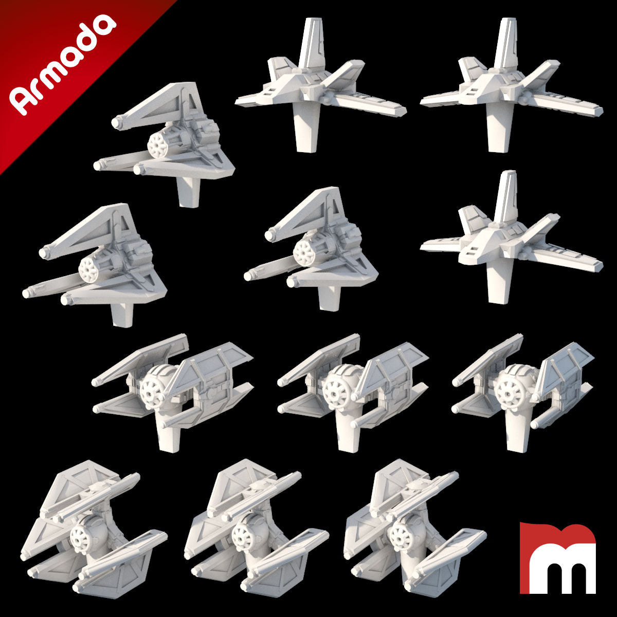 (Armada) Imperial Starfighters Set III - Mel Miniatures - Miniatures by ...