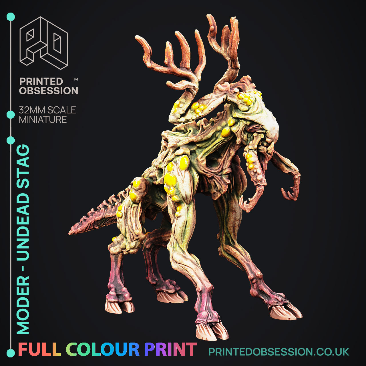 Moder - Undead Stag God - Printed Obsession - Miniatures by Only-Games.co