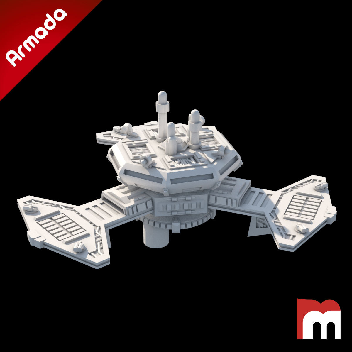(Armada) XQ5 Platform - Mel Miniatures - Miniatures by Only-Games.co
