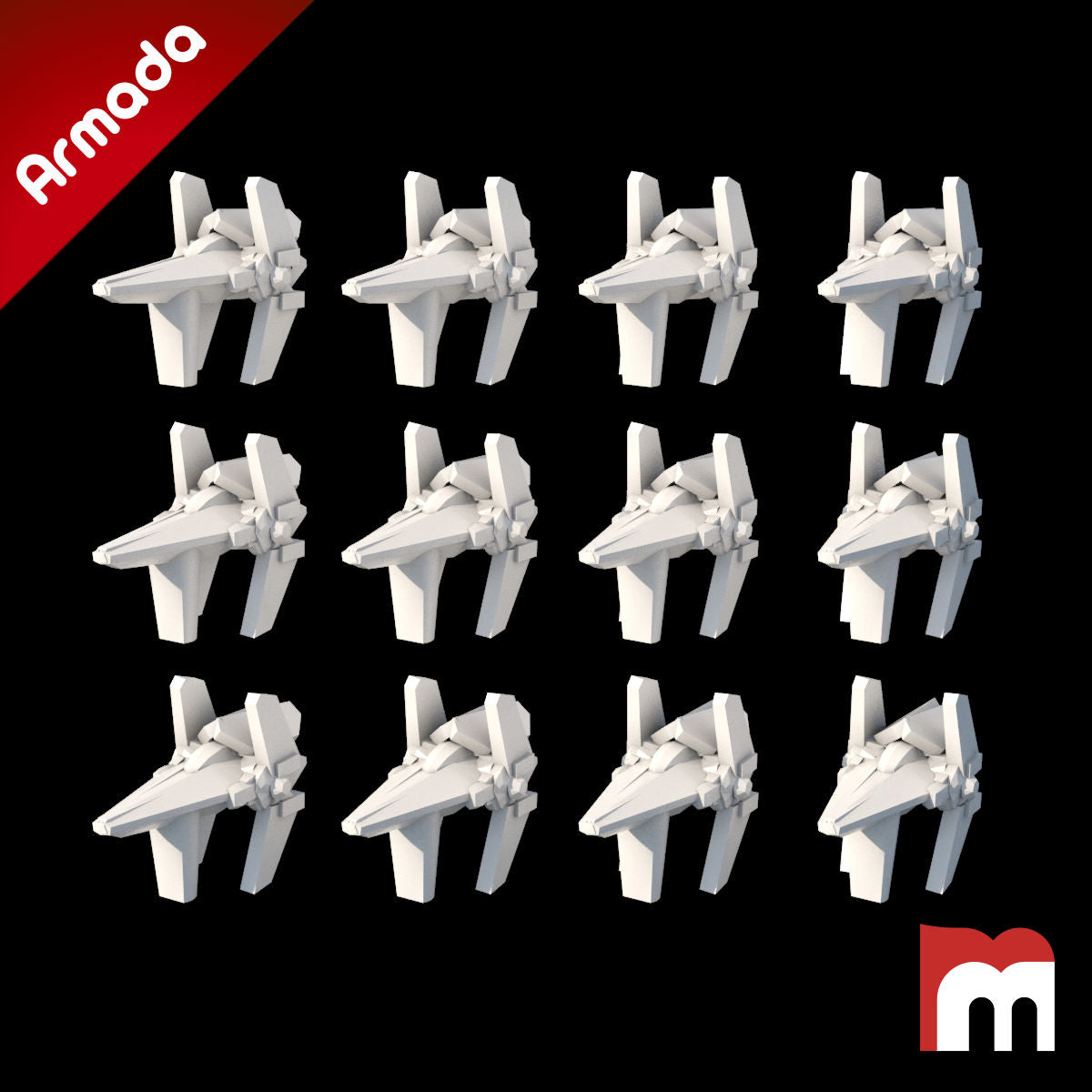 (Armada) 12x V-Wing - Mel Miniatures - Miniatures by Only-Games.co