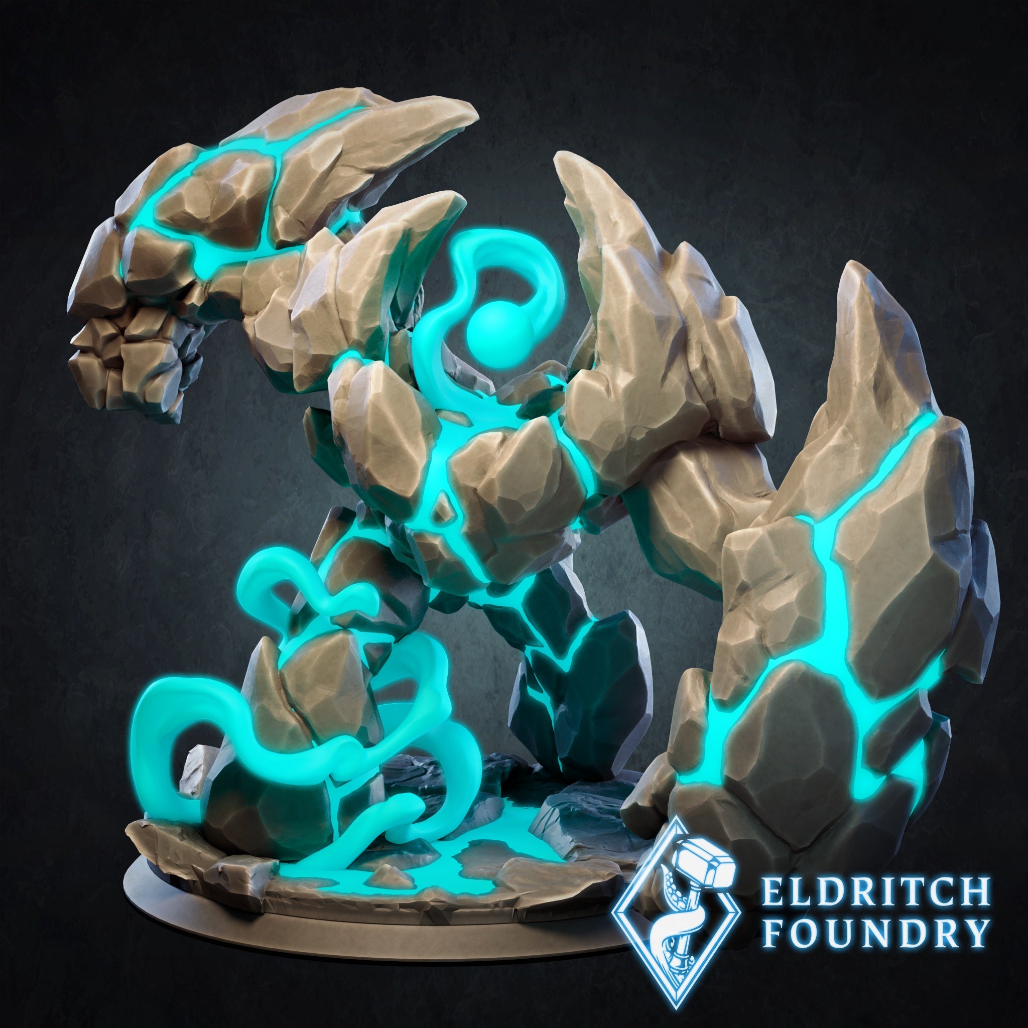 Earthen Golem - Eldritch Foundry - Miniatures by Only-Games.co