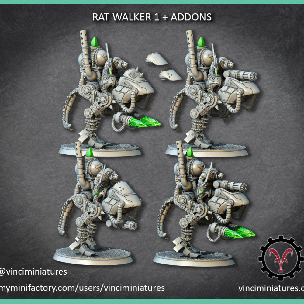 RAT WALKER 1 + ADDONS - vinciminiatures - Miniatures by Only-Games.co