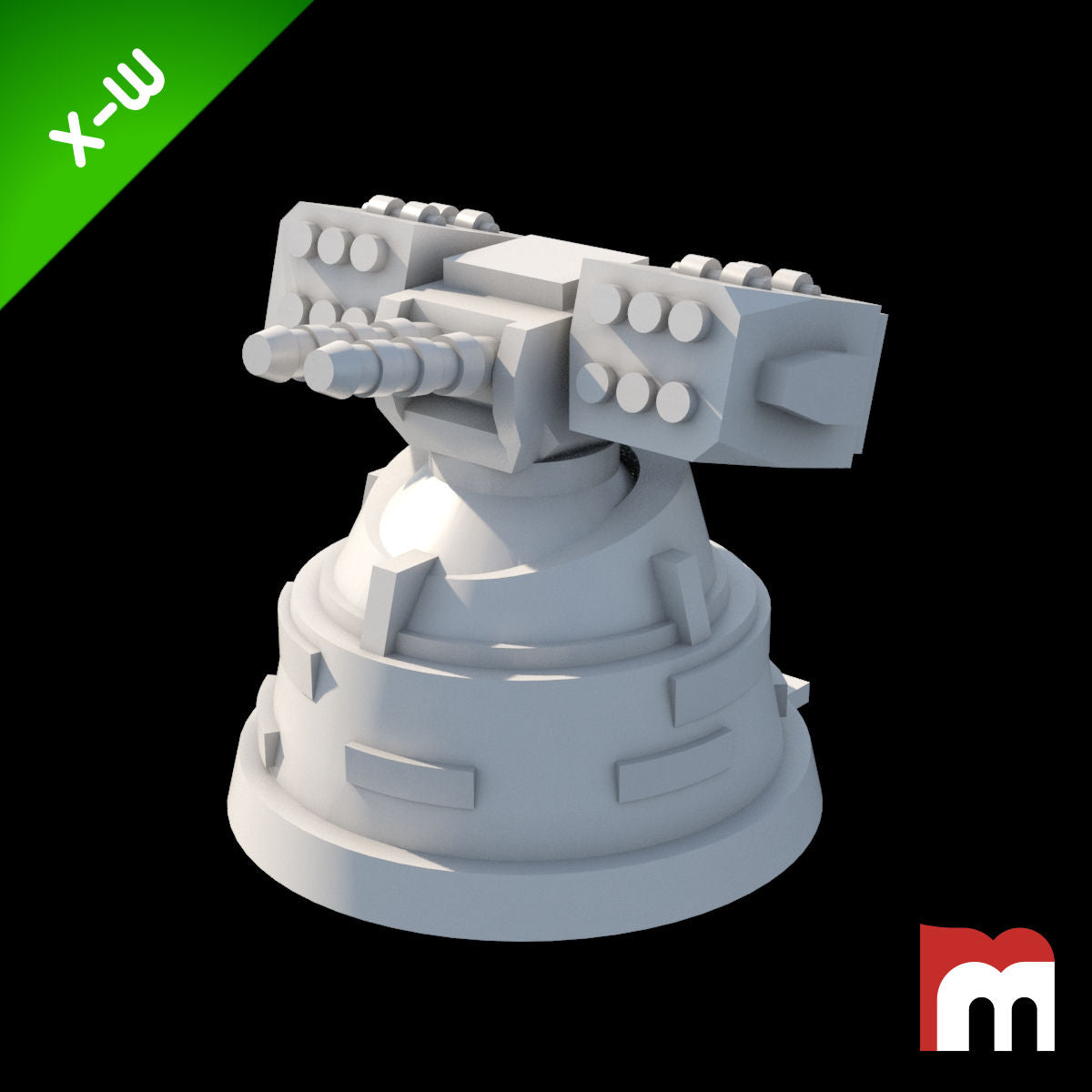 (XW) Torpedo Launcher Turret - Mel Miniatures - Miniatures by Only-Games.co
