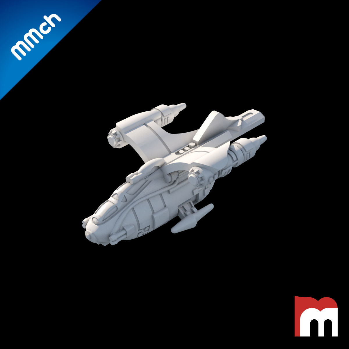 (MMch) Auzituck Gunship V1 - Mel Miniatures - Miniatures by Only-Games.co