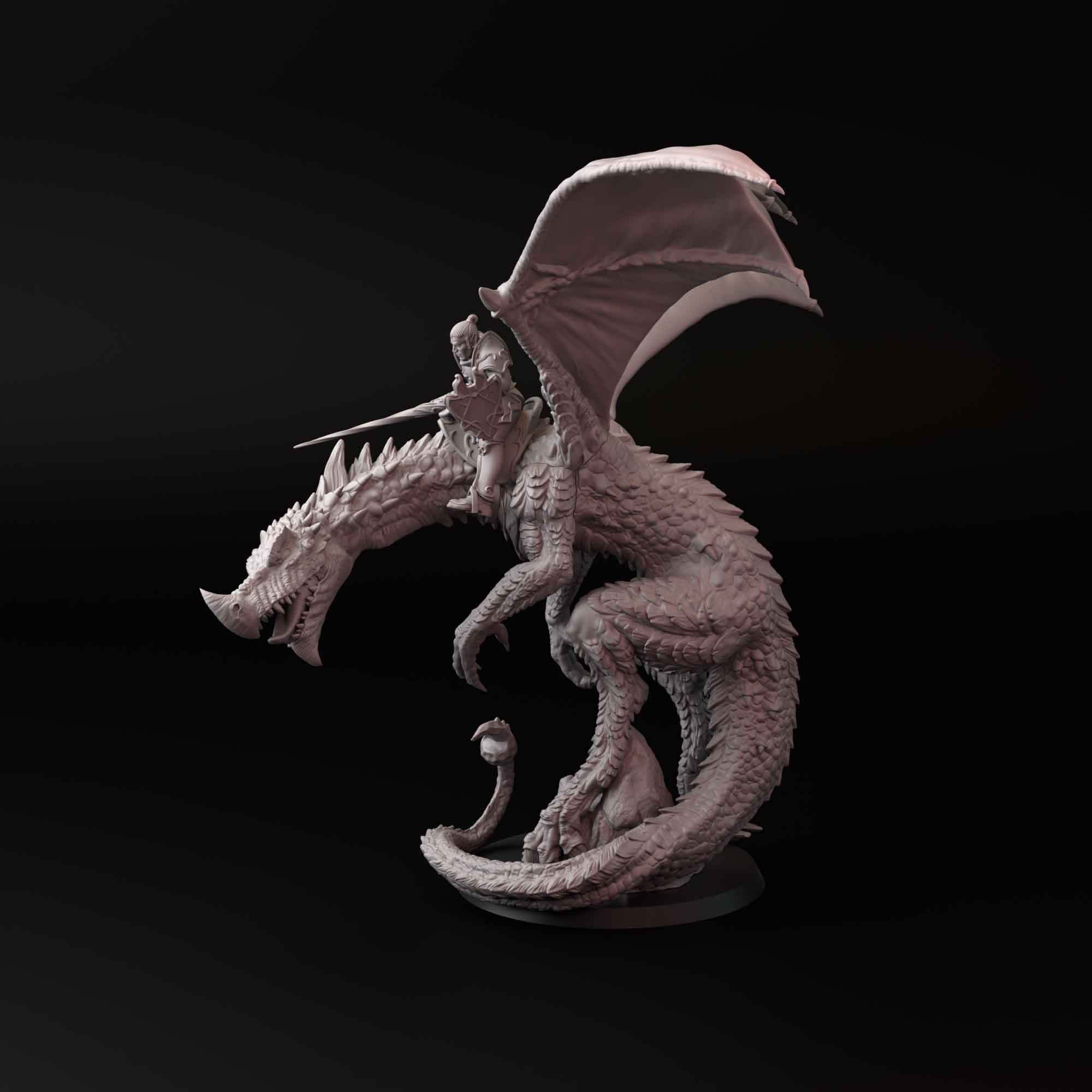 Lesser Dragon - Crosslances - Miniatures by Only-Games.co