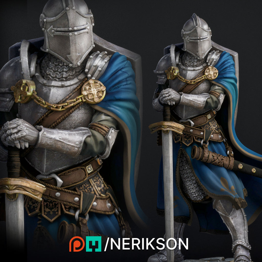 Ivanhoe Pre-Colored, "Blue Knight" - Nerikson - Miniatures by Only-Games.co