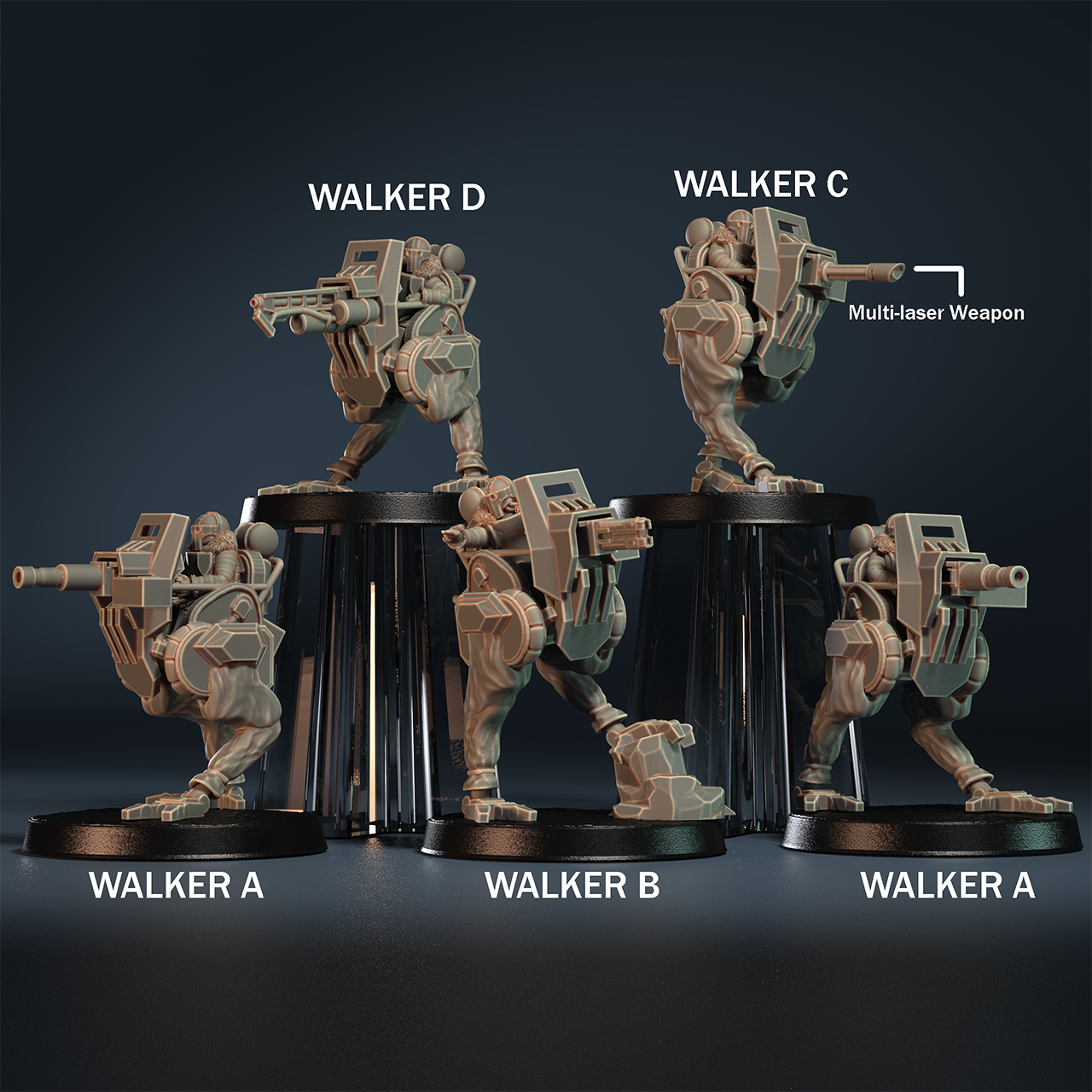 Lunar Auxilia Light Combat Walkers - Multilasers - That Evil One ...