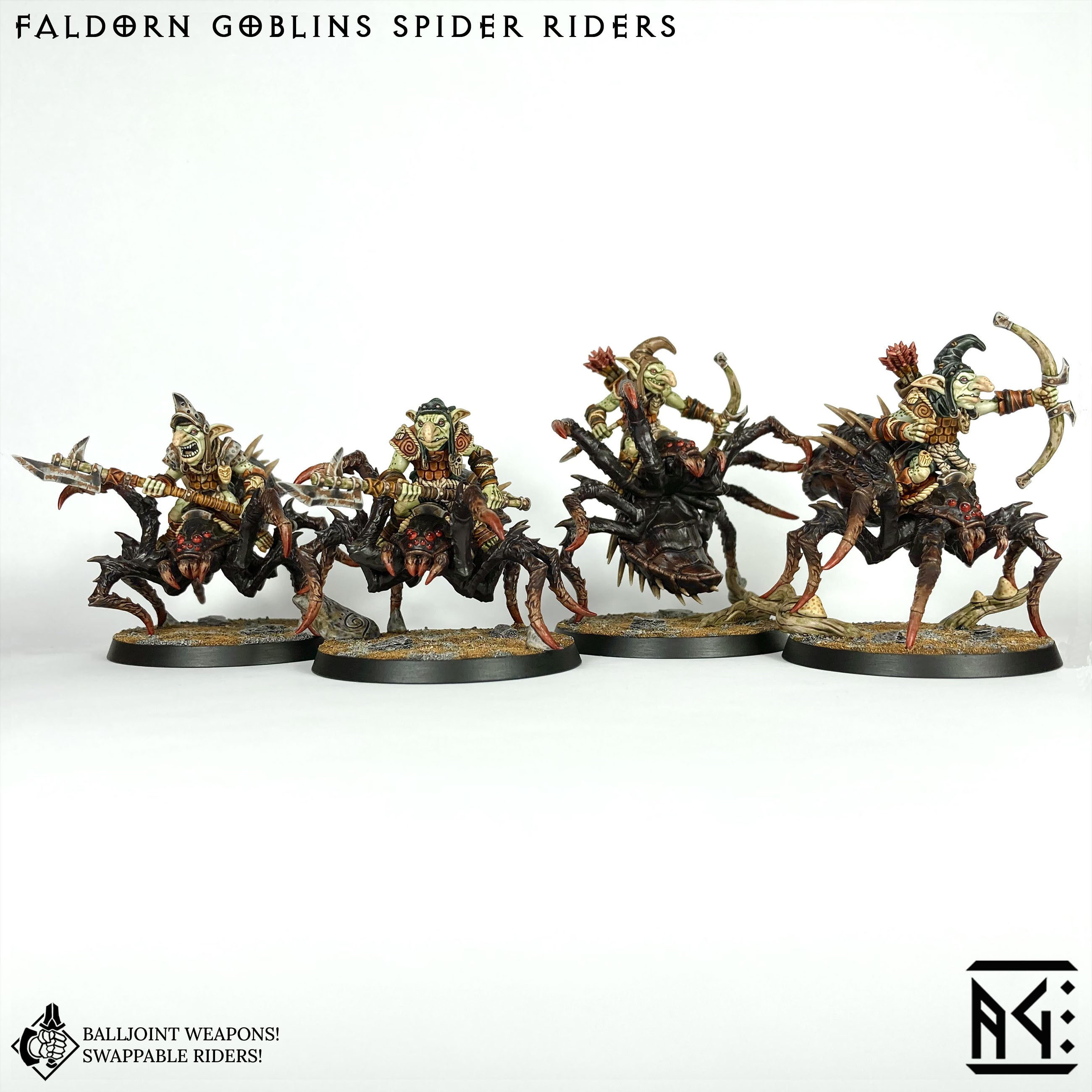 Faldorn Spider Riders (Faldorn Goblins) - ArtisanGuild - Miniatures by ...