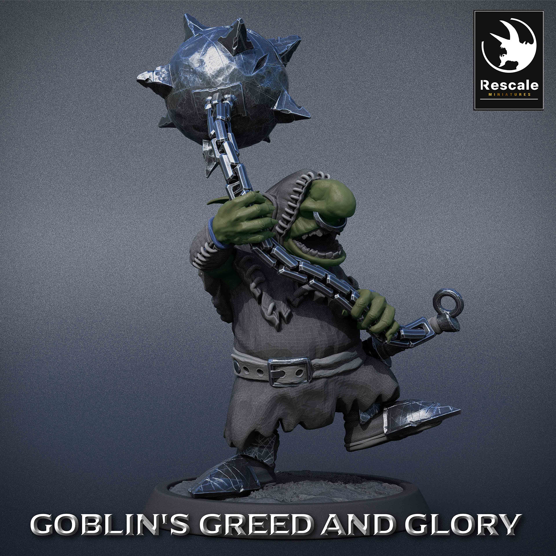 Goblin Monk B Moody Spike - Lord of the Print - Miniatures by Only-Games.co