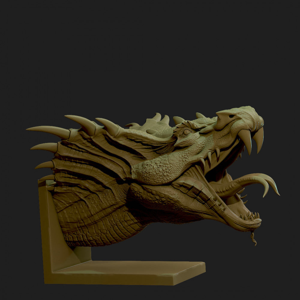 Snake Lord Bust - 3dPrintingRealms - Miniatures by Only-Games.co