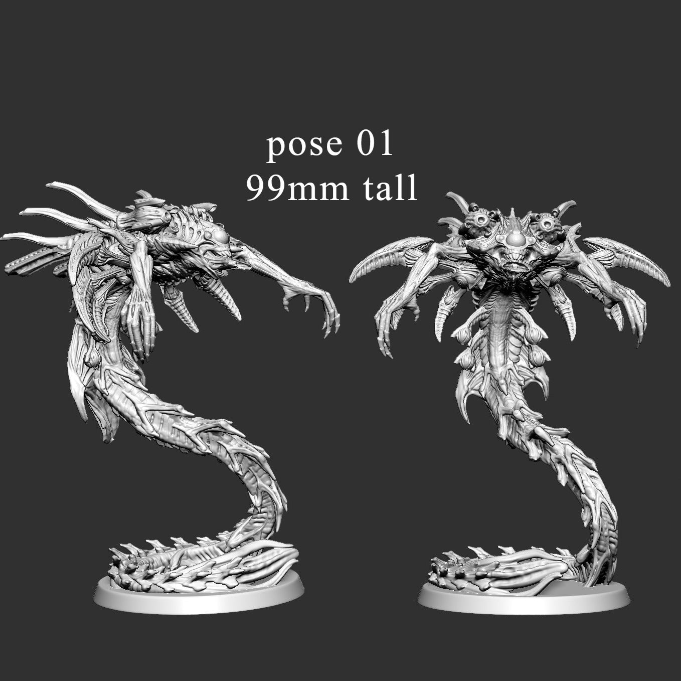 Neomorph Glider (pose 1 of 3) - Mini Monster Mayhem - Miniatures by ...