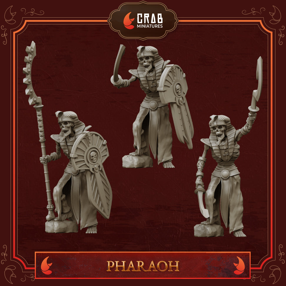 Pharaoh's Legacy: Pharaoh - Crab Miniatures - Miniatures by Only-Games.co